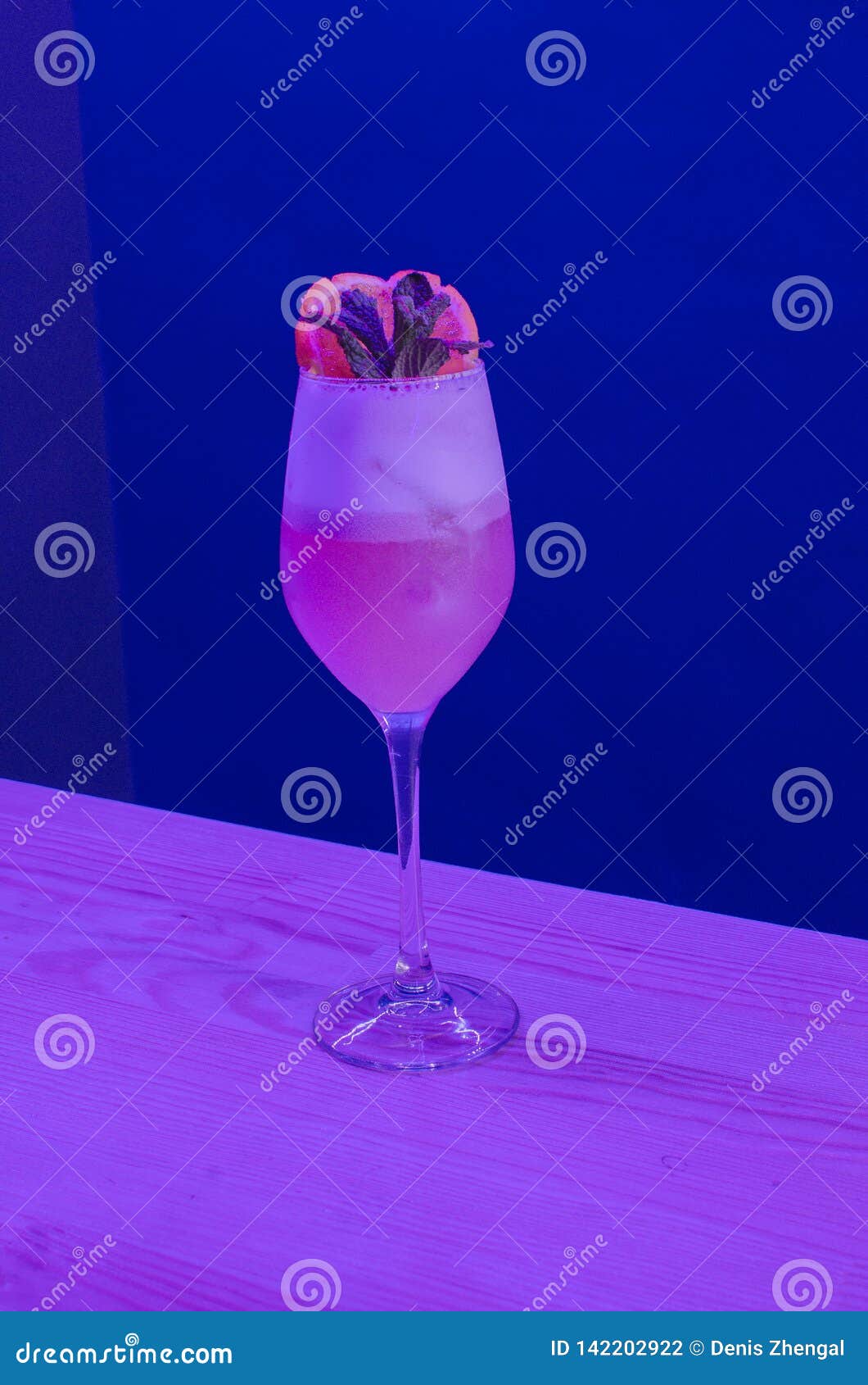 Glasses with Alcoholic Cocktail for a Party at the Event Stock Photo ...