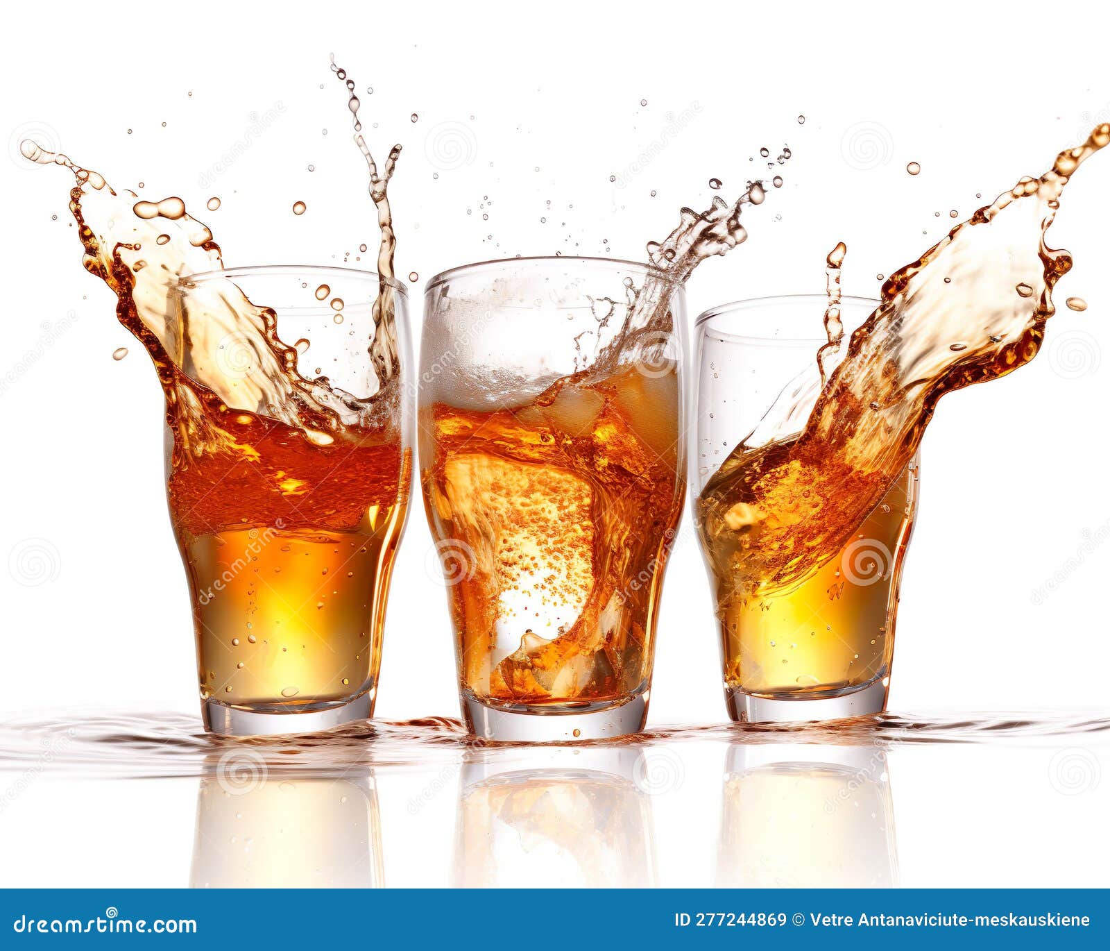 Glasses of Beer Toasting Creating Splash. Generative Ai. Stock Image ...