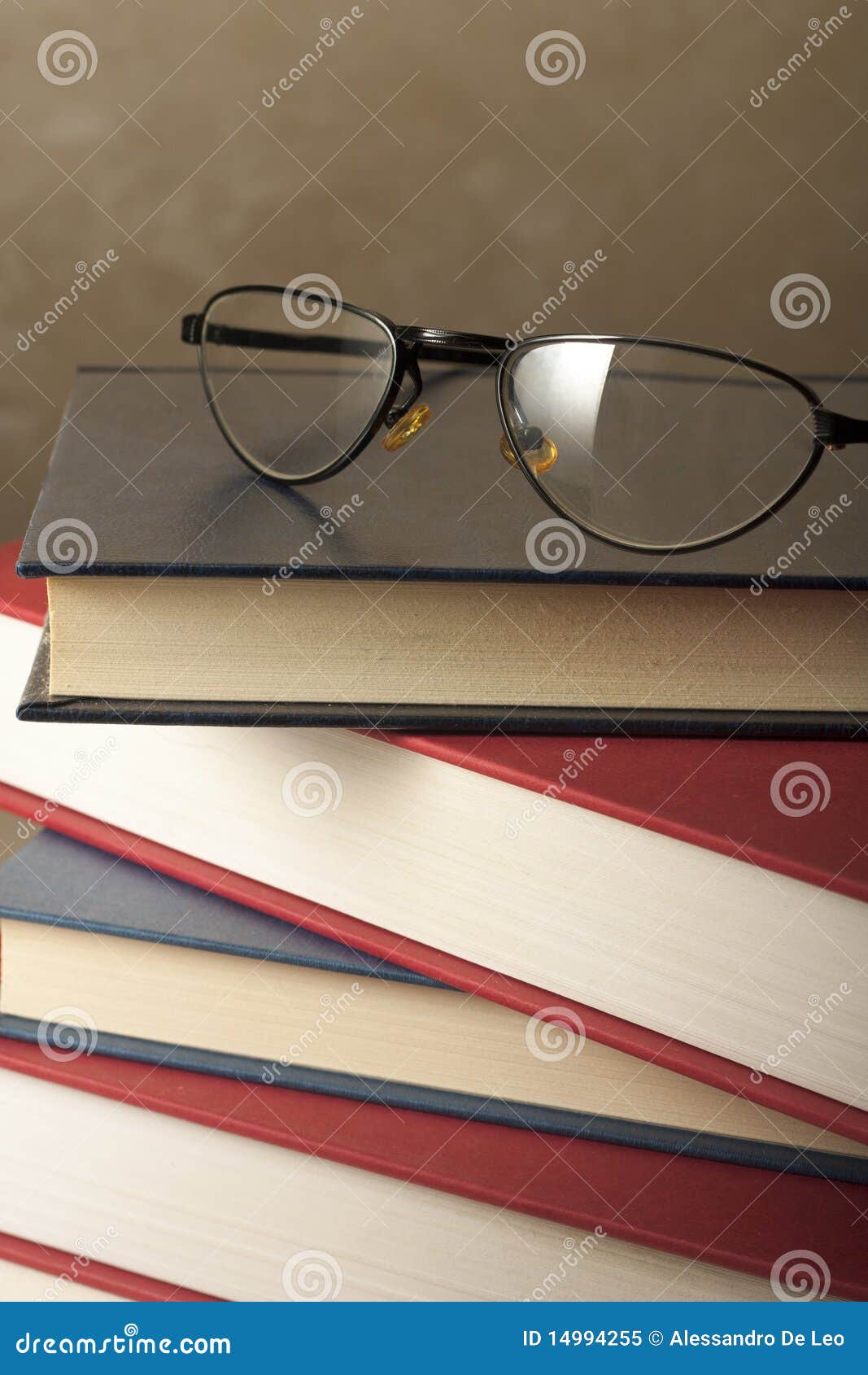Glasses on Books stock image. Image of selective, paper - 14994255