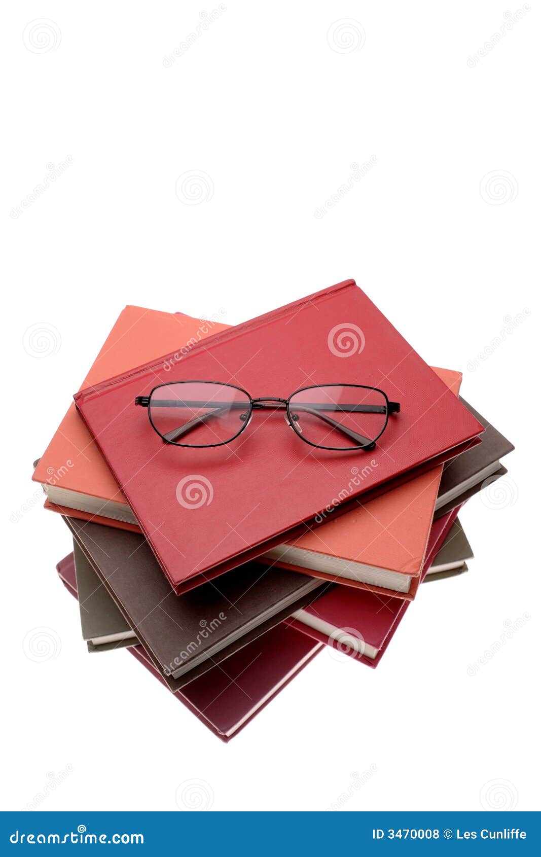Glasses on books stock photo. Image of heap, read, information - 3470008