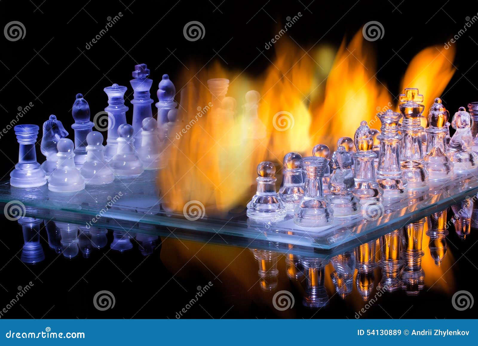 Glasses Chess stock image. Image of glass, game, glossy - 54130889