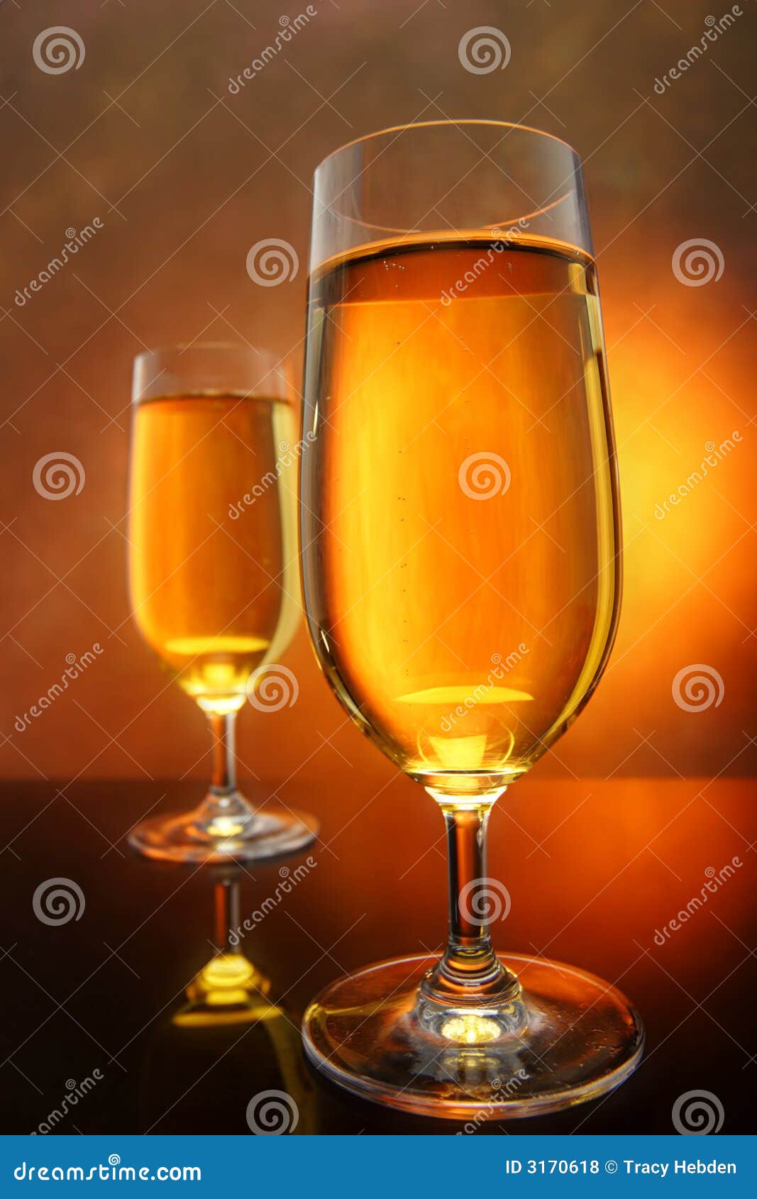 Glasses of cider stock photo. Image of bubble, lavish - 3170618