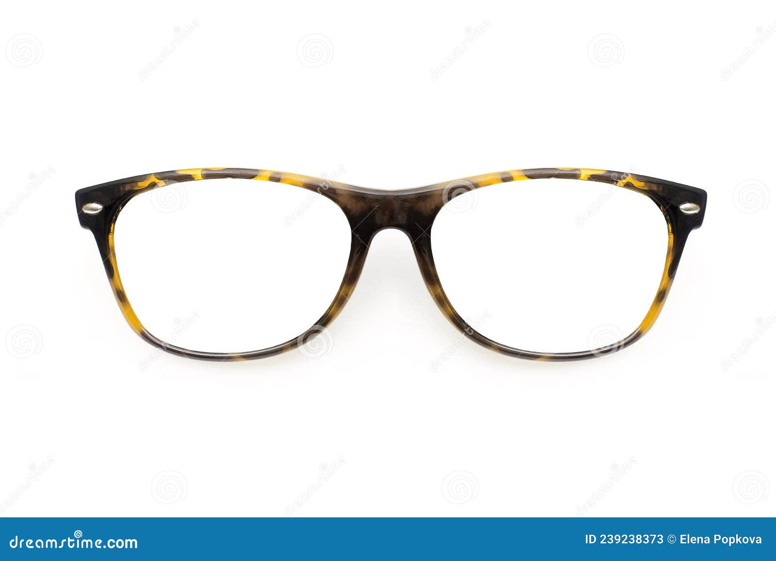 Glasses with Clear Glasses Isolated on White Background Stock Image ...