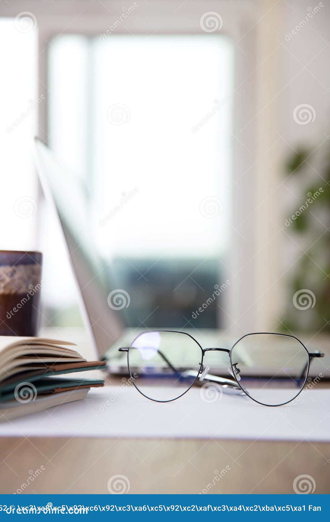 The Glasses are on the Desk Stock Photo - Image of space, glasses ...