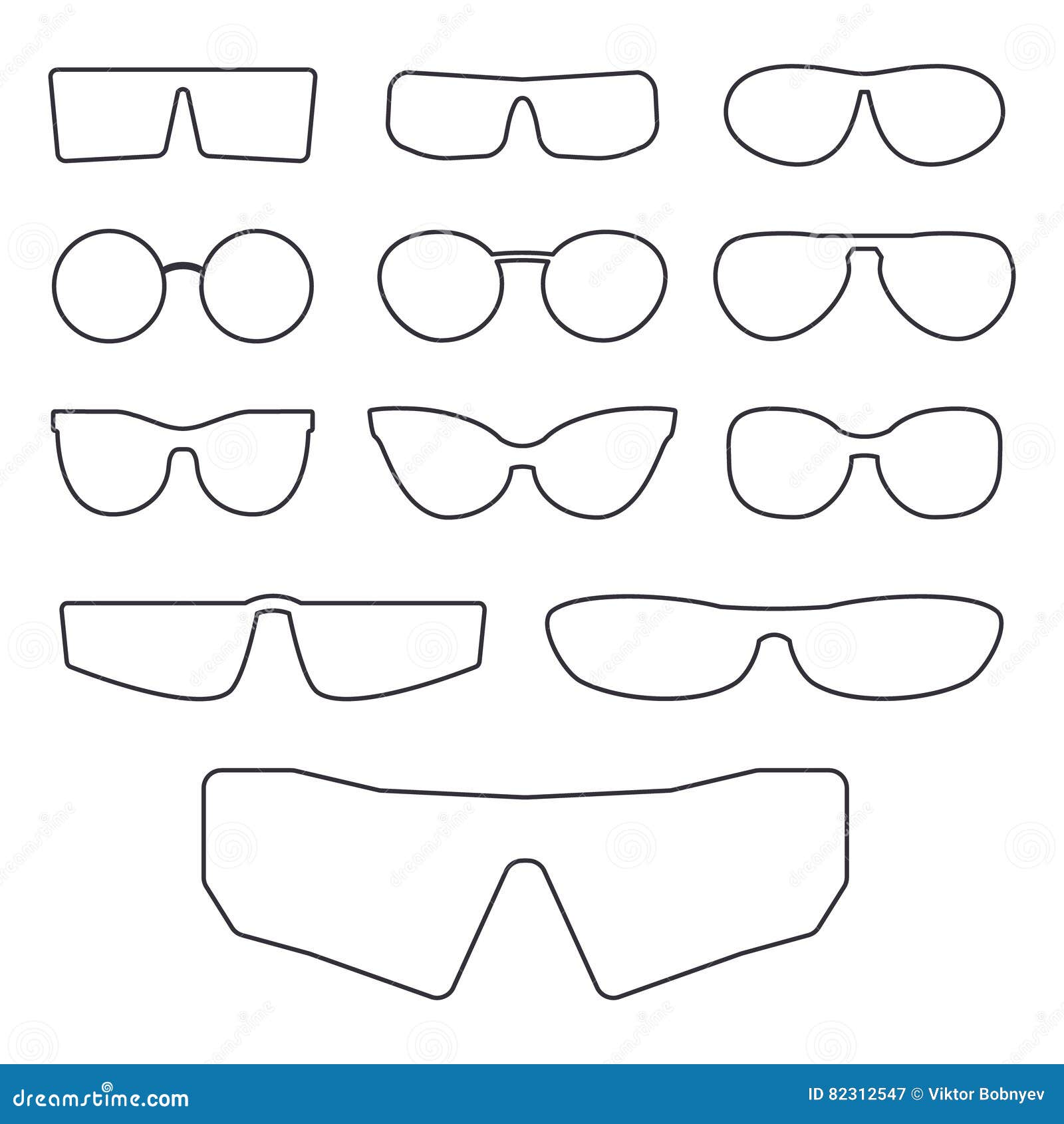 Glasses frames stock vector. Illustration of geek, eyeglasses - 82312547