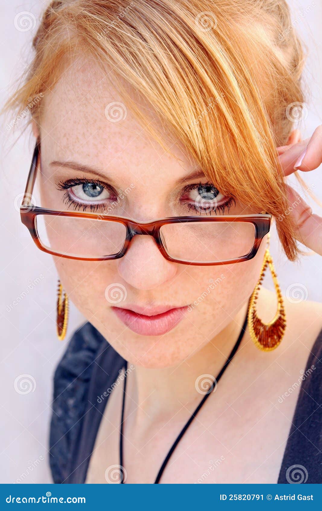 With Glasses Good Appearance Stock Image - Image of haired, frame: 25820791