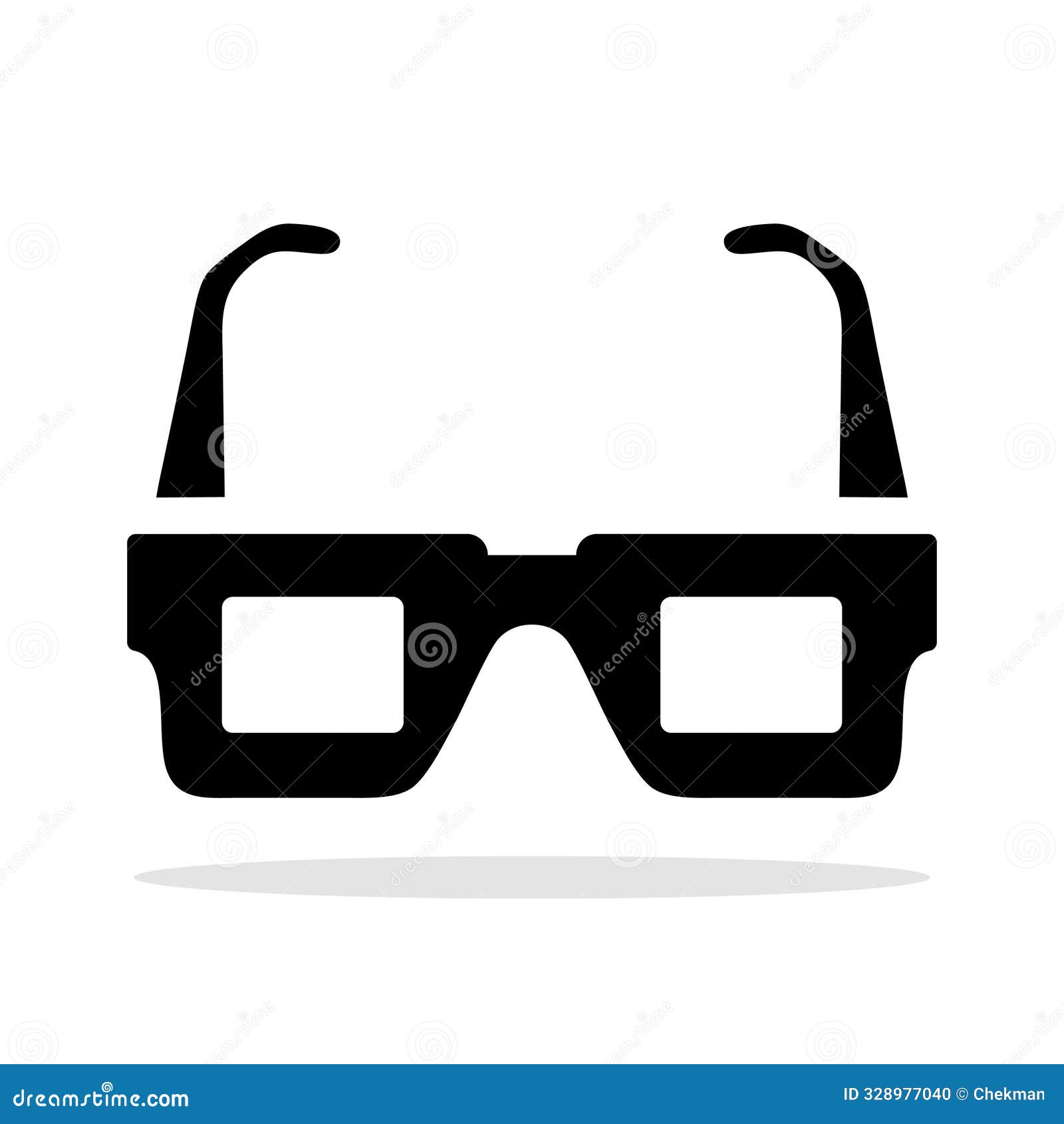 Glasses Icon. Black Glasses Icon in Flat Design. Glasses Symbol ...