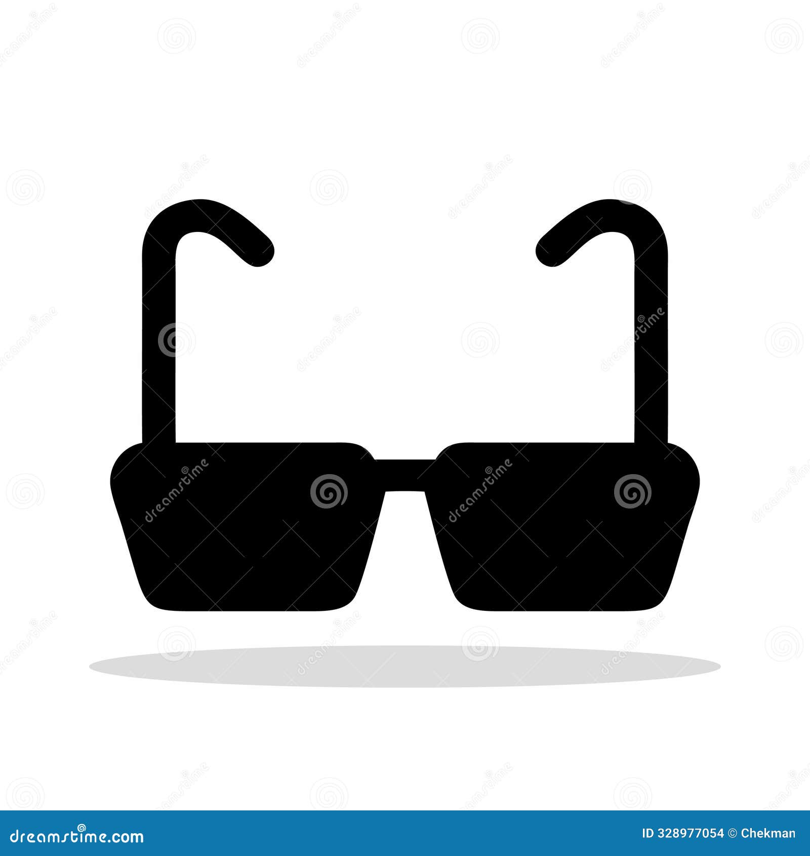Glasses Icon. Black Glasses Icon in Flat Design. Glasses Symbol ...