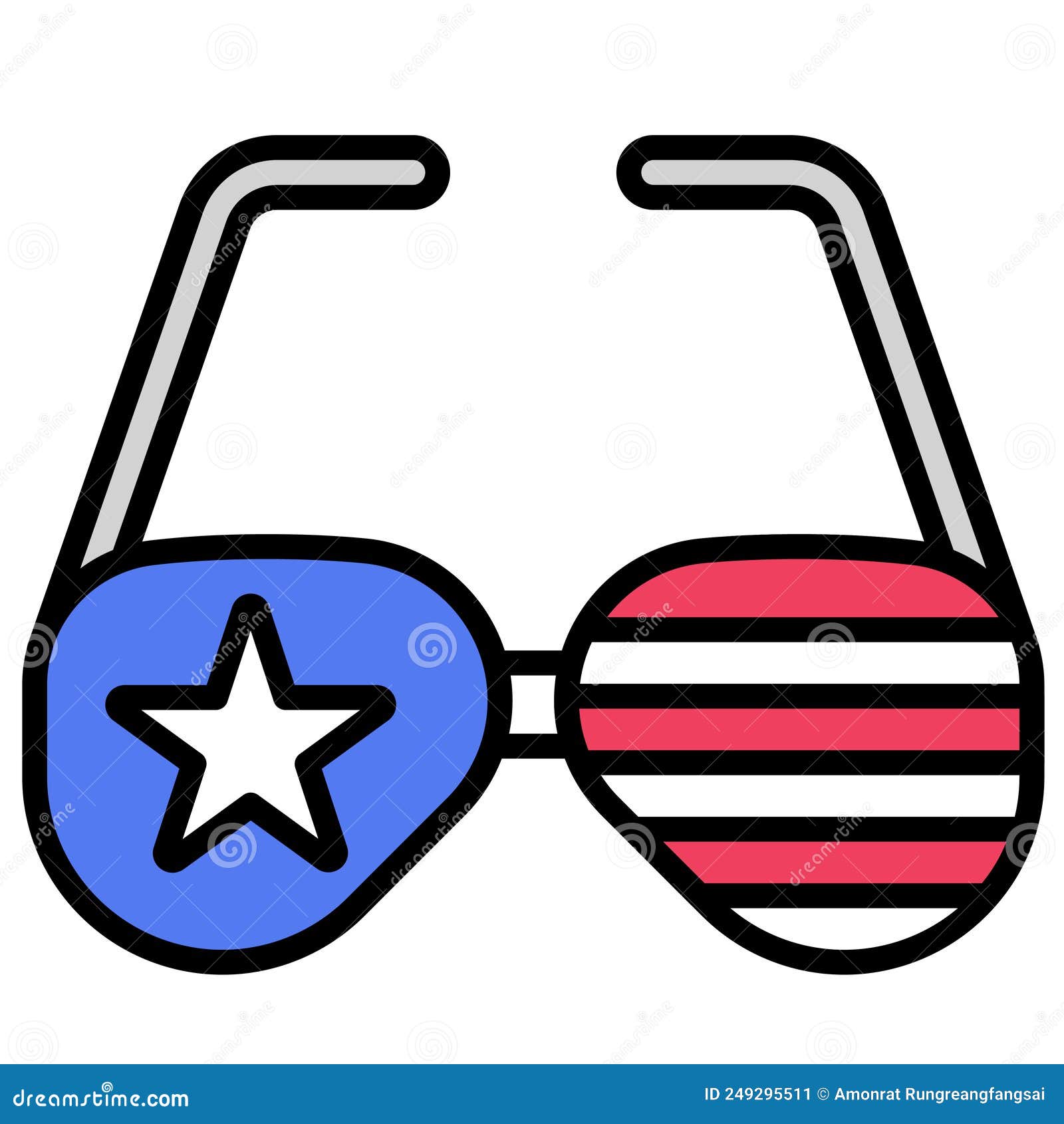 Glasses Icon, Fourth of July Related Vector Stock Vector - Illustration ... Glasses Icon, Fourth of July Related Vector Stock Vector - Illustration ...