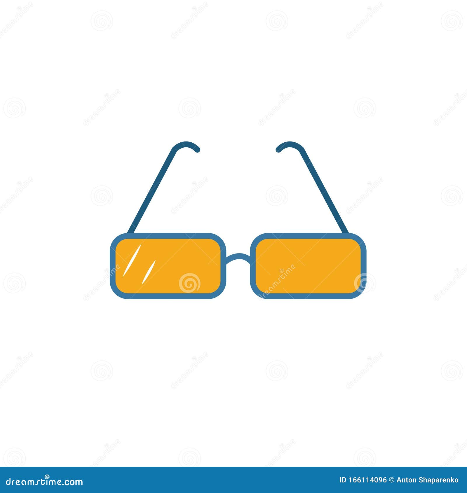 Glasses Icon. Simple Element from School Icons Collection Stock ...