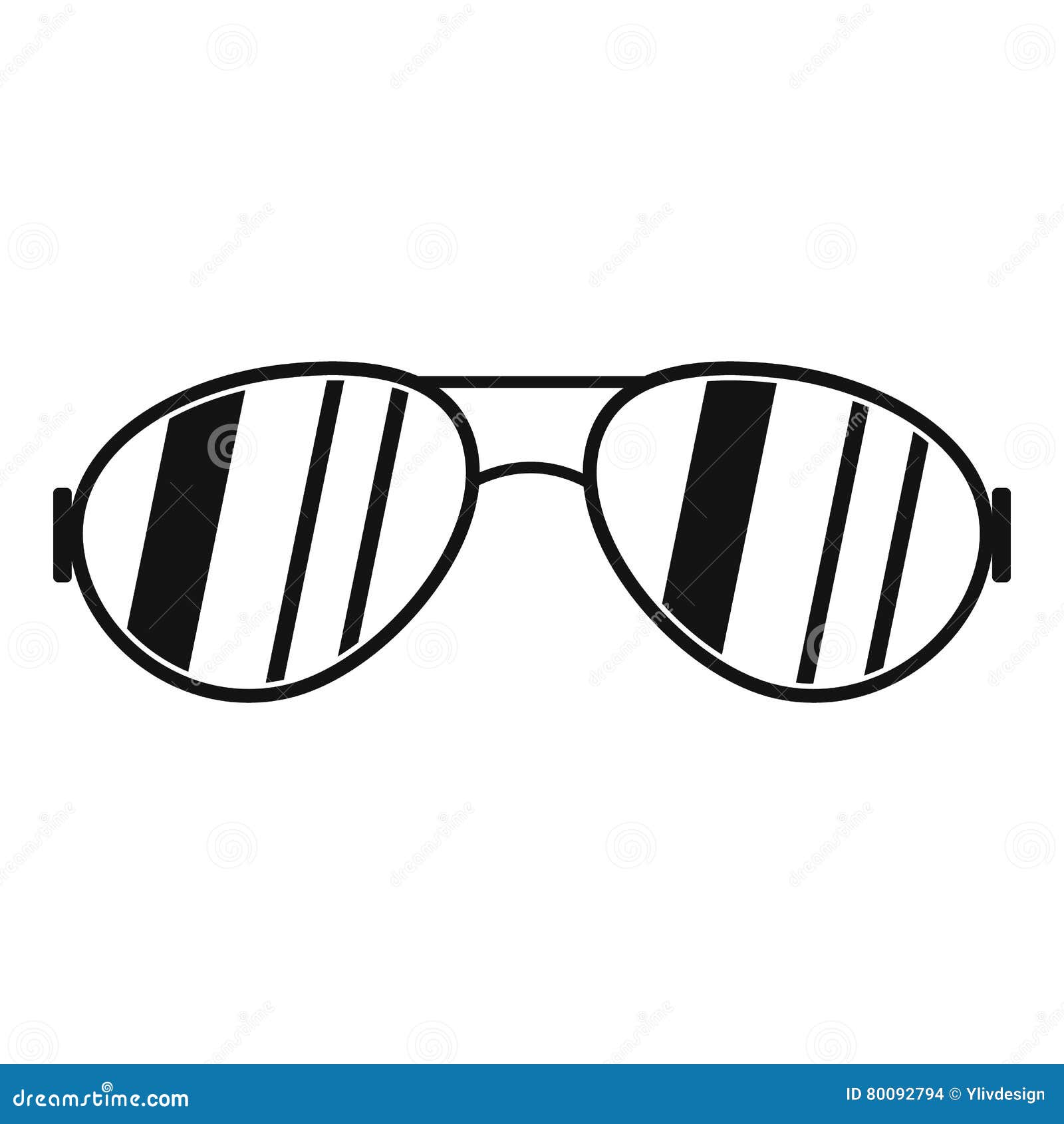 Glasses icon, simple style stock vector. Illustration of heat - 80092794