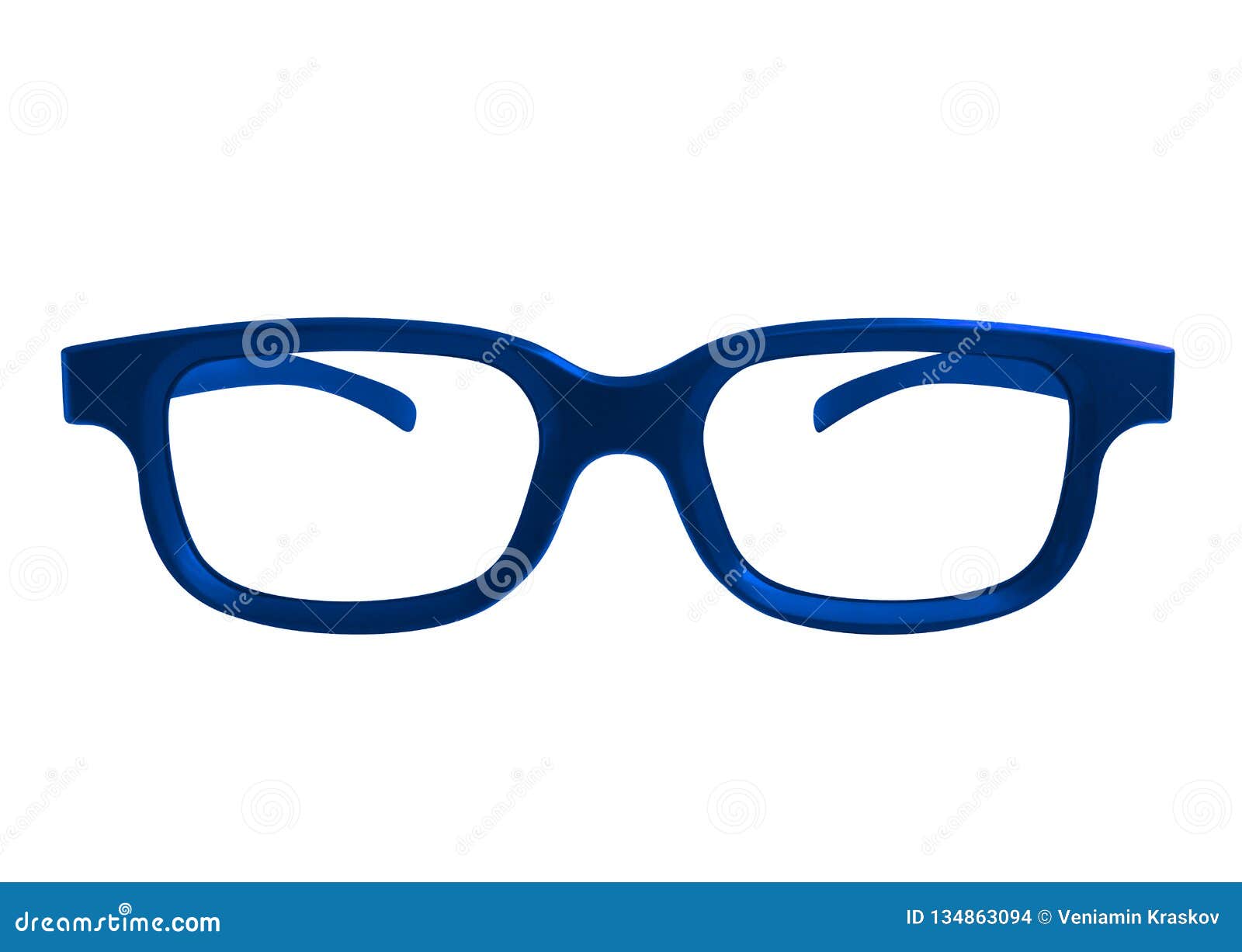 Glasses Isolated Blue Stock Illustration Illustration Of Clipping 134863094