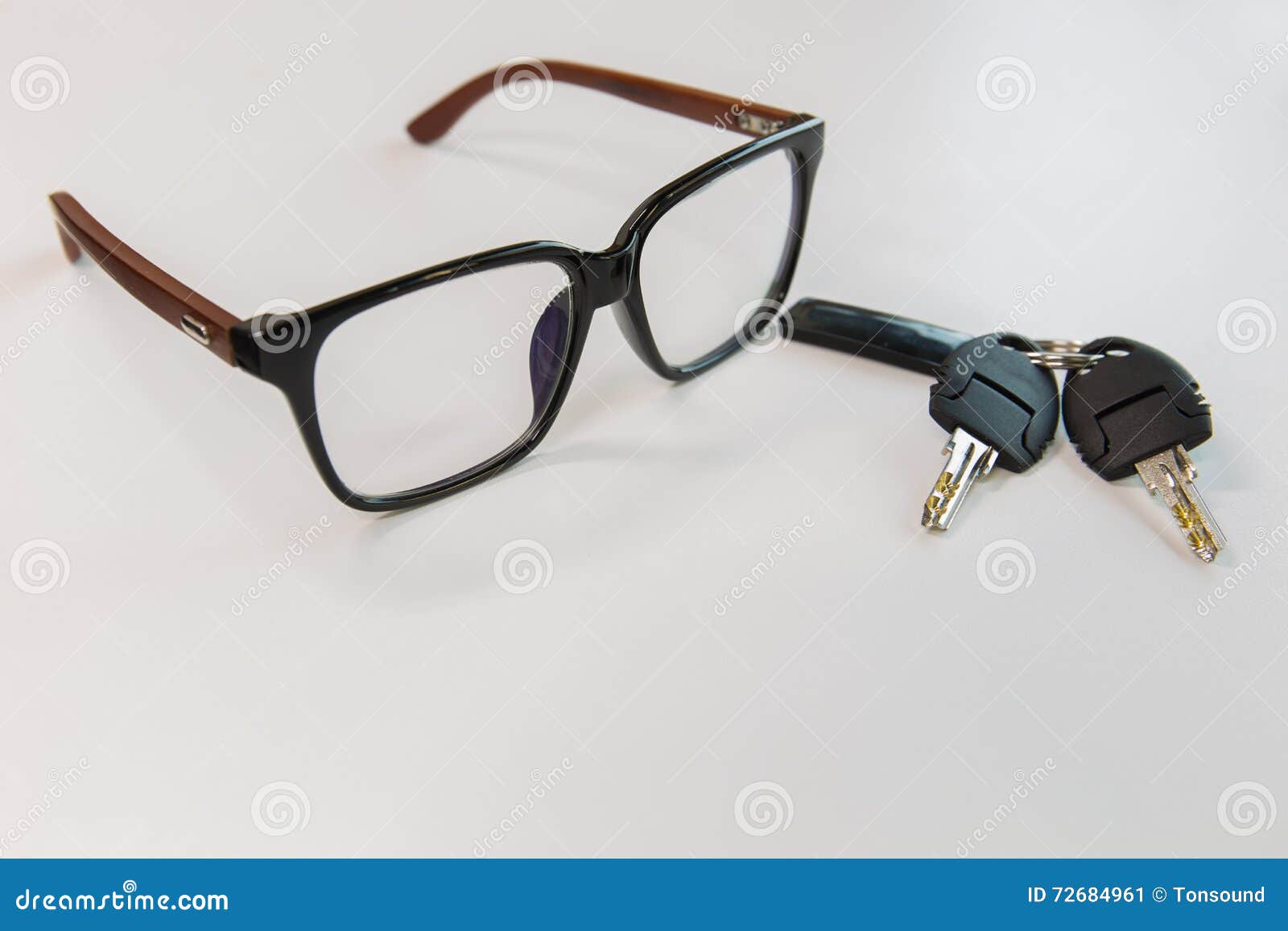 Glasses and key stock image. Image of nerd, retro, watch - 72684961