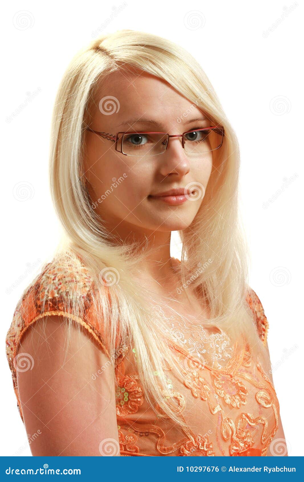 Glasses lady stock photo. Image of studio, portrait, adult - 10297676