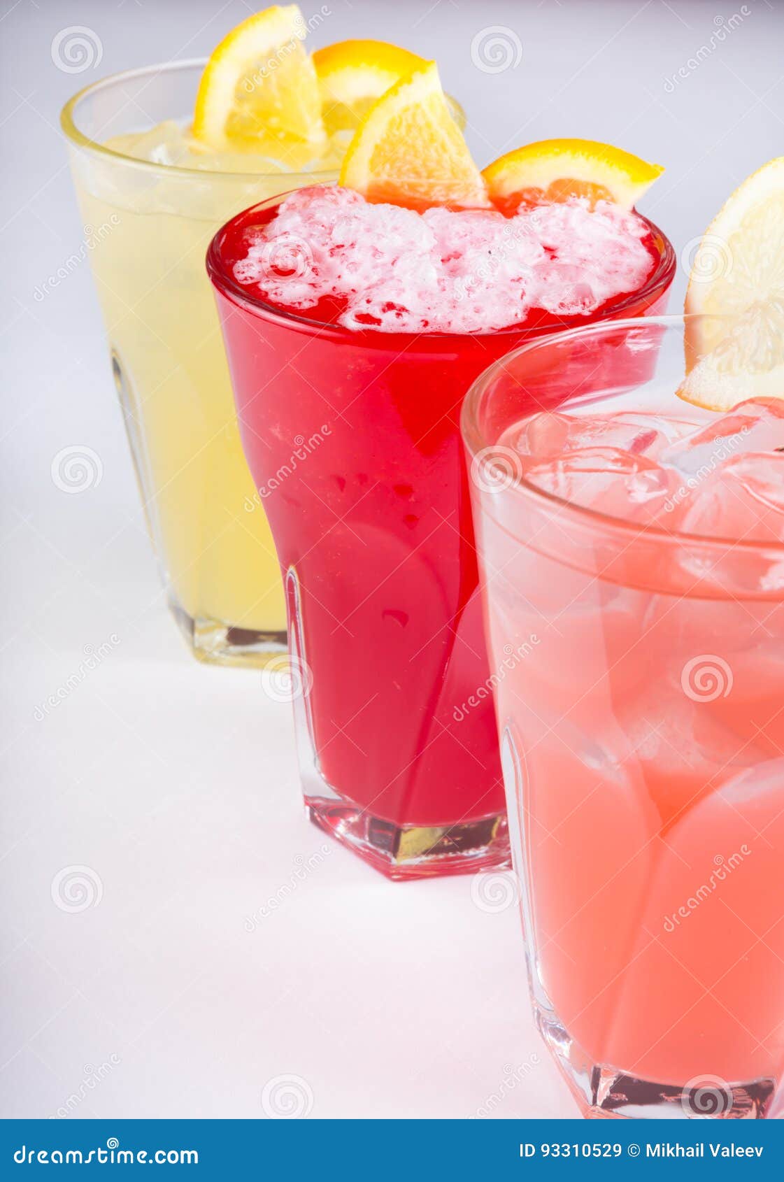 Glasses of lemonade stock image. Image of organic, glass - 93310529