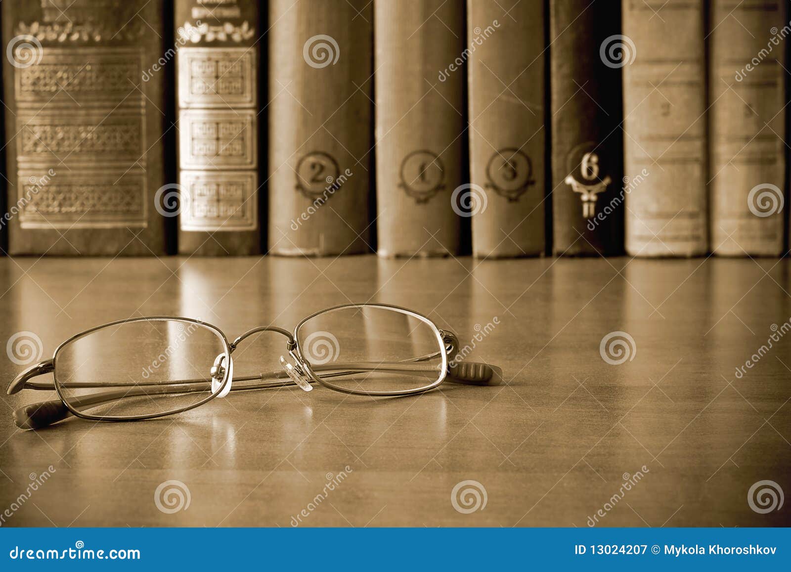 Glasses in library stock image. Image of library, open - 13024207
