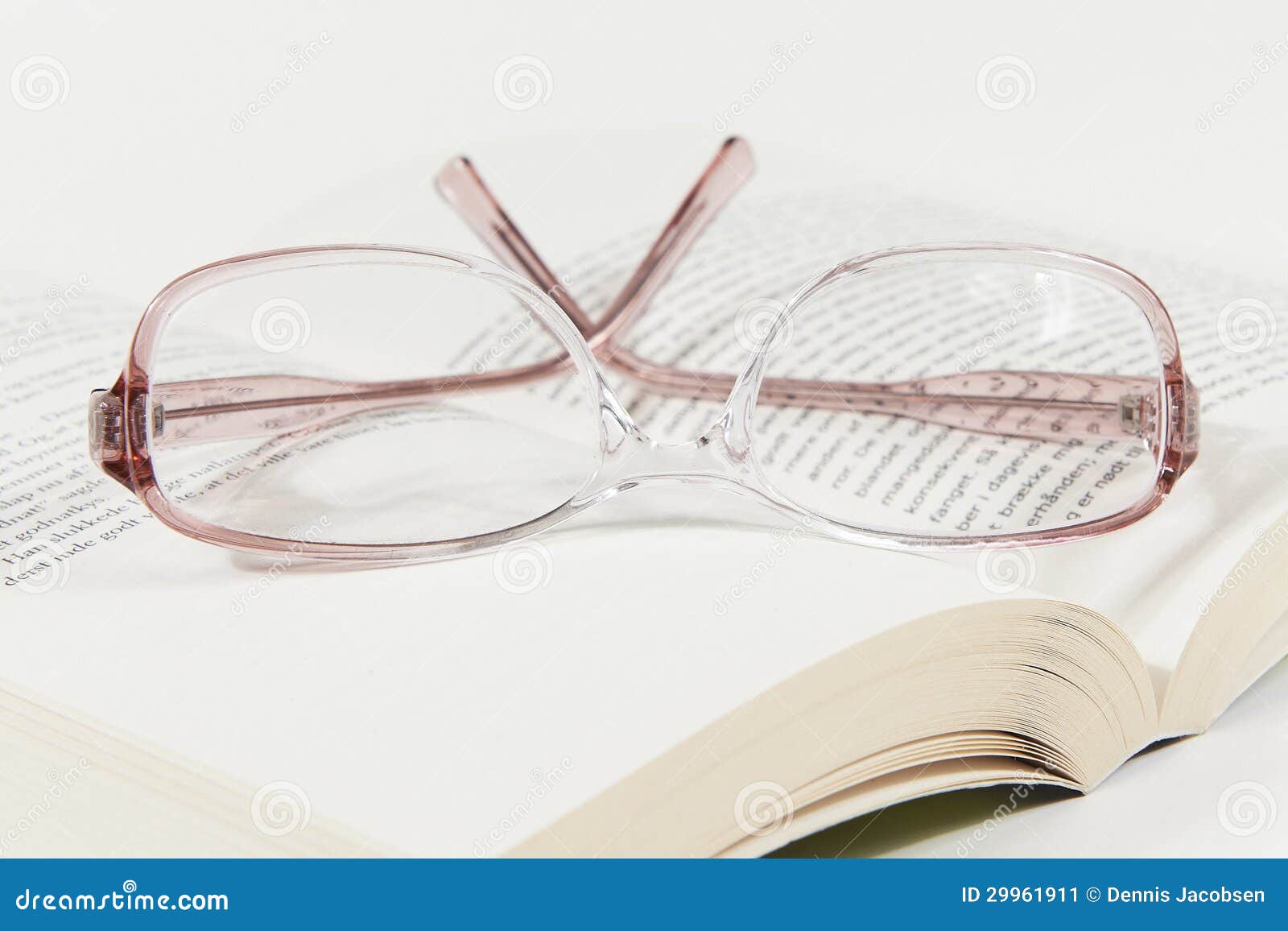 Glasses on a book stock image. Image of relaxing, reading - 29961911