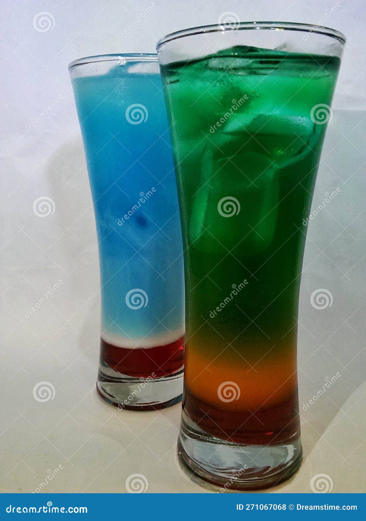 Glasses of Mocktail stock photo. Image of green, food - 271067068