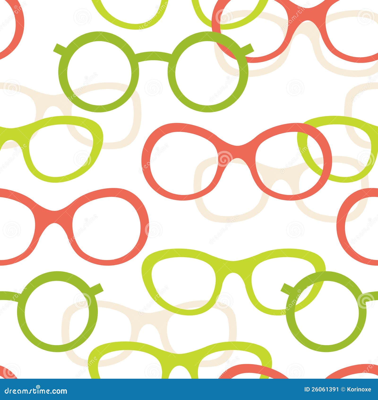 Glasses pattern stock vector. Illustration of objects - 26061391