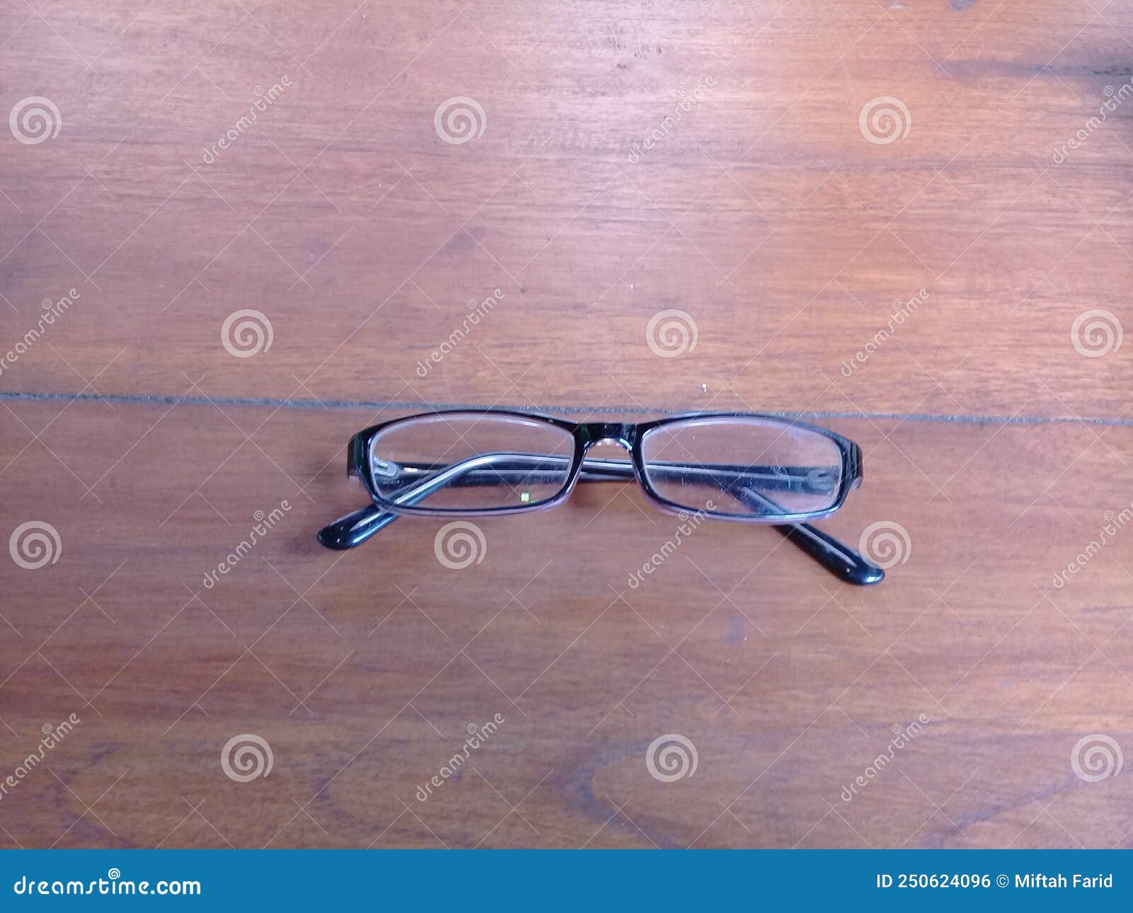 Glasses with Rectangular Frames are Placed on the Table Stock Photo ...