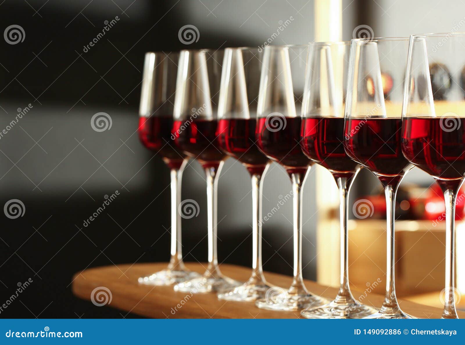 Glasses of Red Wine. Expensive Drink Stock Photo - Image of cafe, drink ...