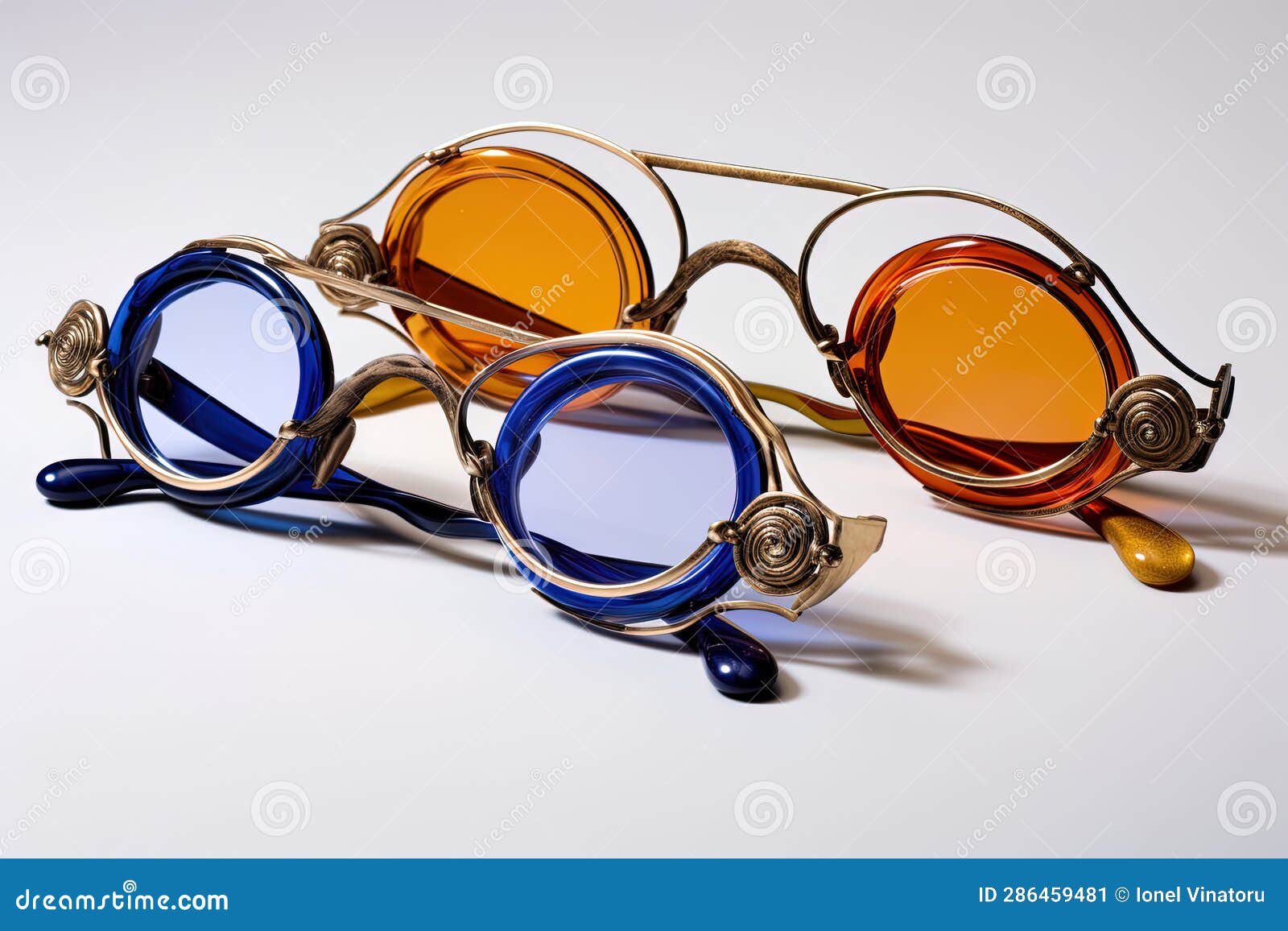 Glasses that Reflect Innovative Nature and Unique Perspectives Stock ...