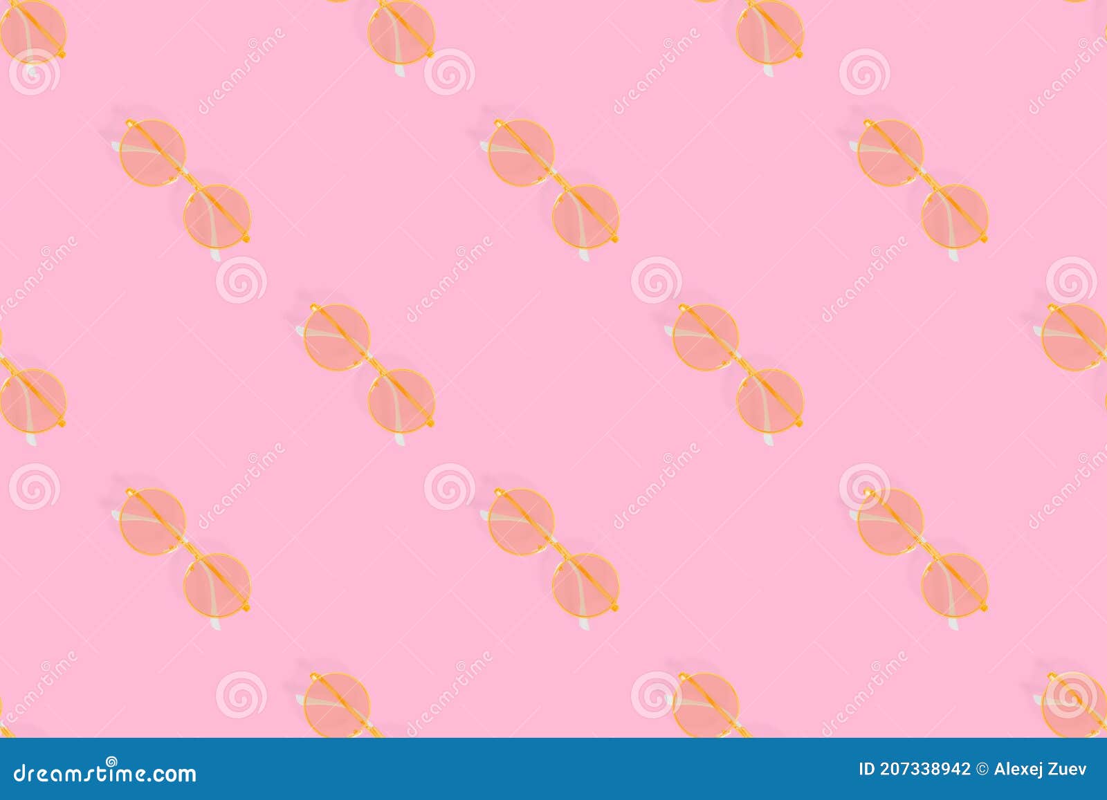 Glasses Seamless Pattern. Glasses for Improving Vision on a Colored ...