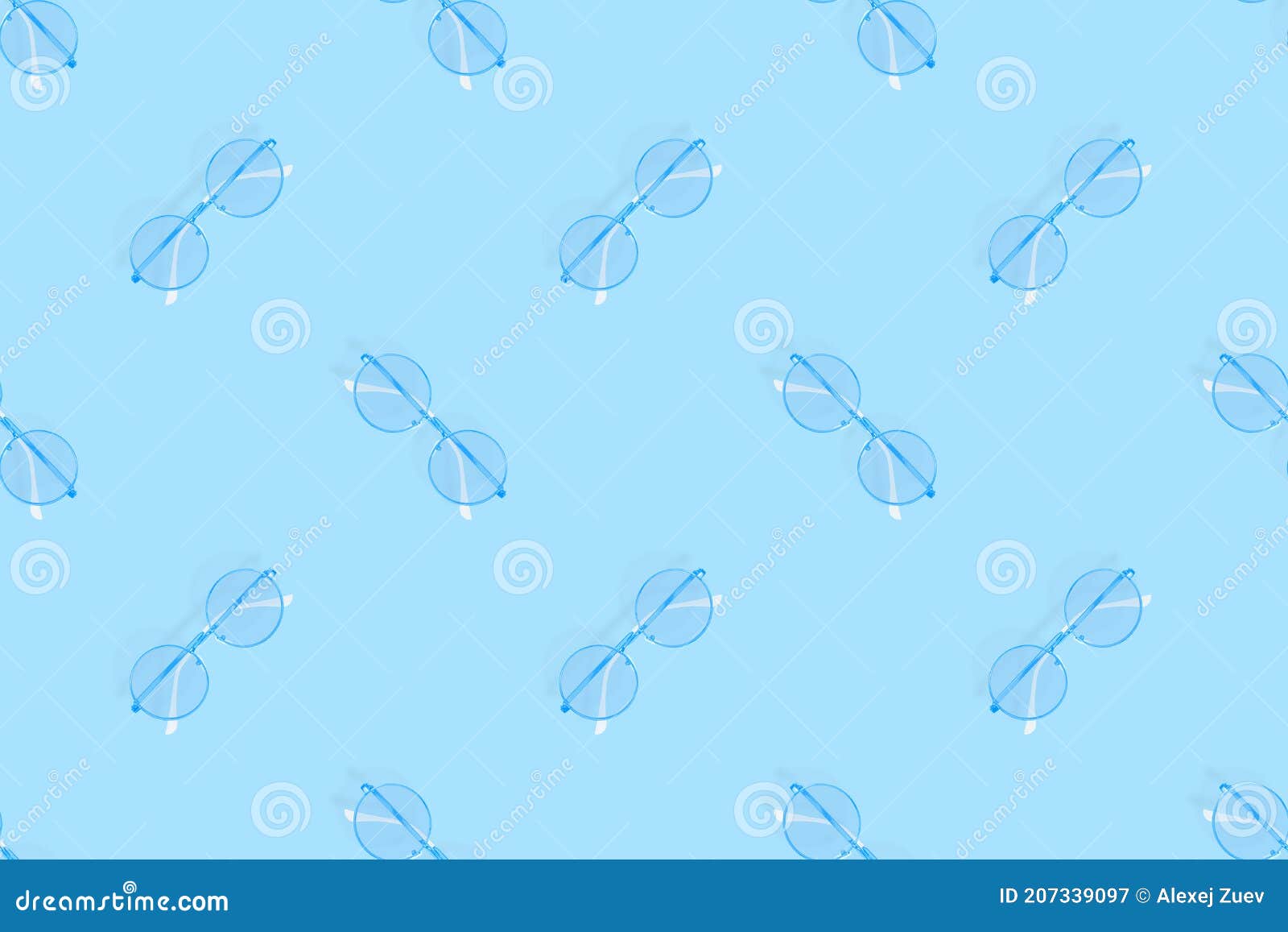 Glasses Seamless Pattern. Glasses for Improving Vision on a Colored ...