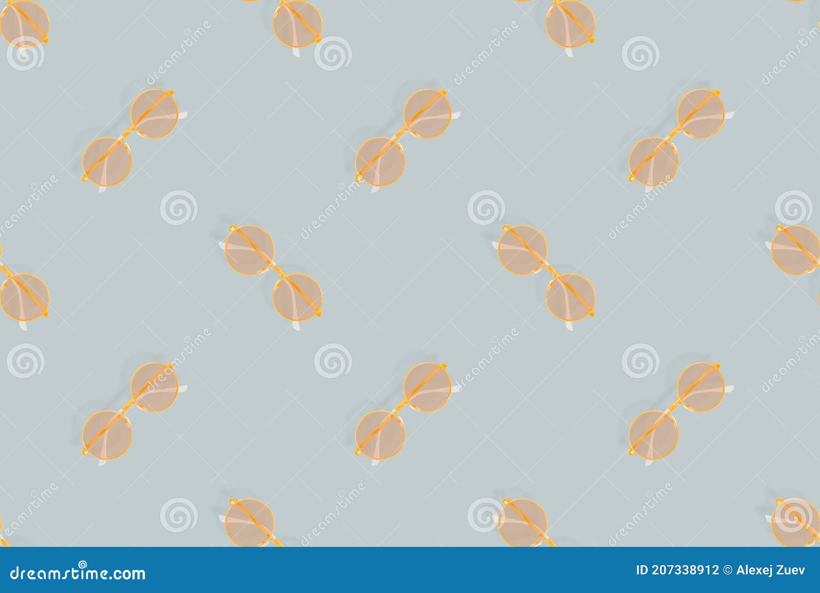 Glasses Seamless Pattern. Glasses for Improving Vision on a Colored ...
