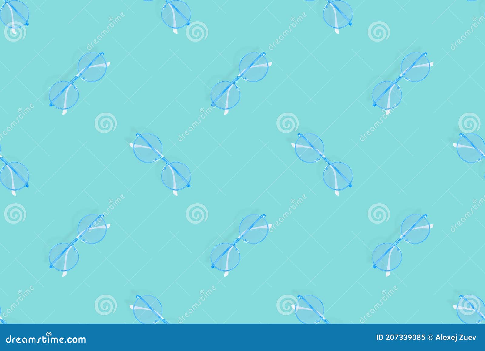 Glasses Seamless Pattern. Glasses for Improving Vision on a Colored ...