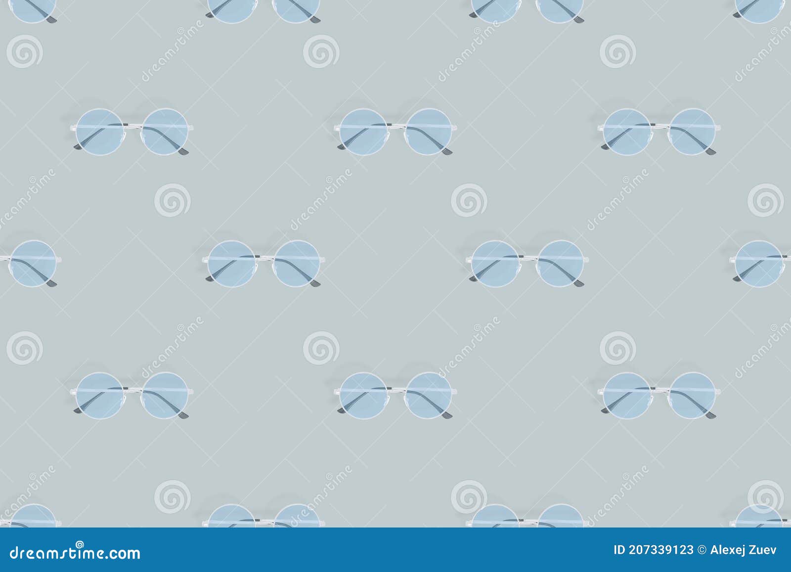 Glasses Seamless Pattern. Glasses for Improving Vision on a Colored ...