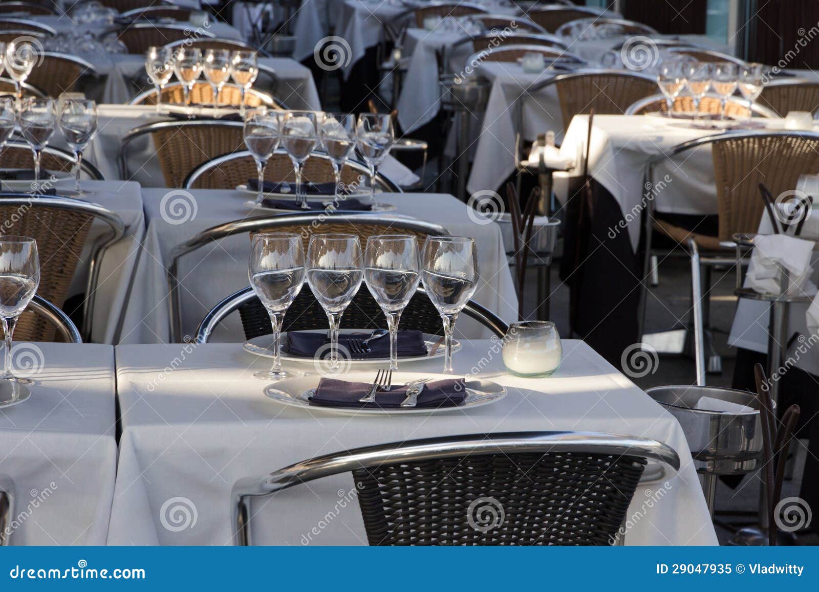 Glasses and silverware stock image. Image of champagne - 29047935