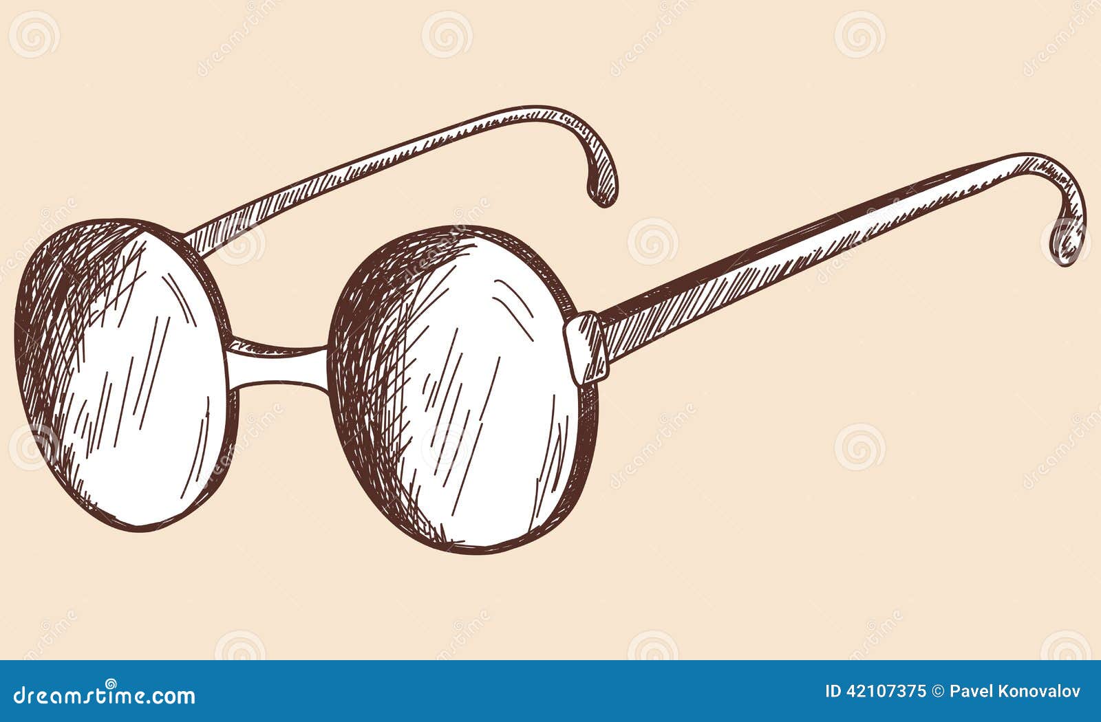 Glasses sketch. stock vector. Illustration of education - 42107375