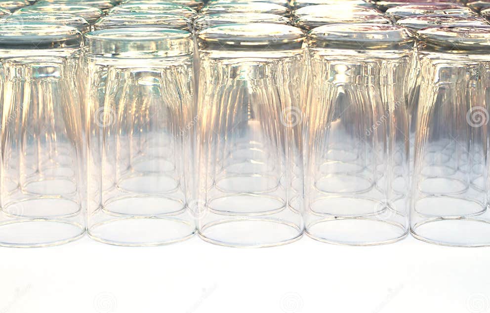 Glasses stack on the table stock image. Image of group - 61931371