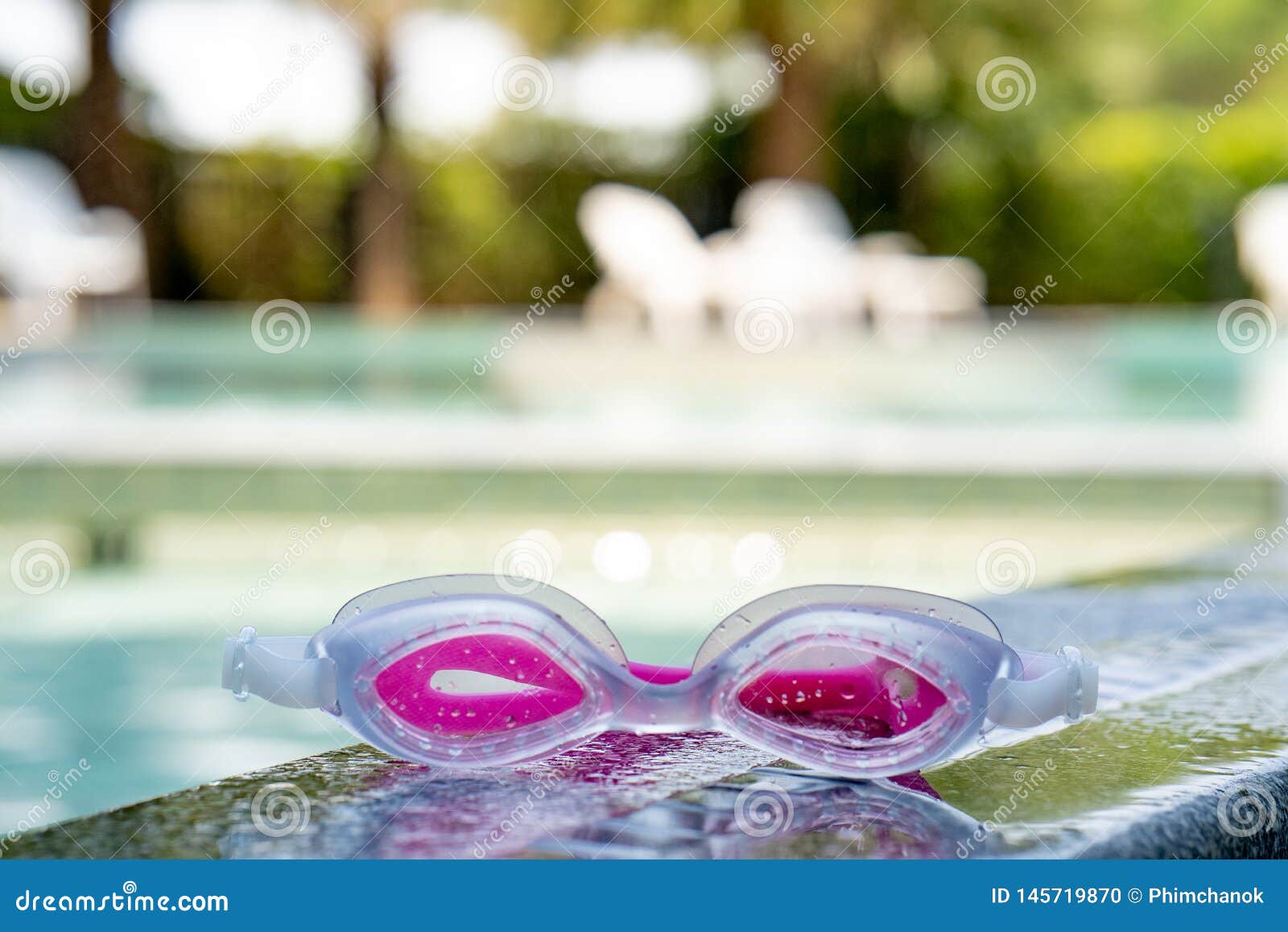 Glasses for Swimming in the Pool Stock Photo - Image of sports ...