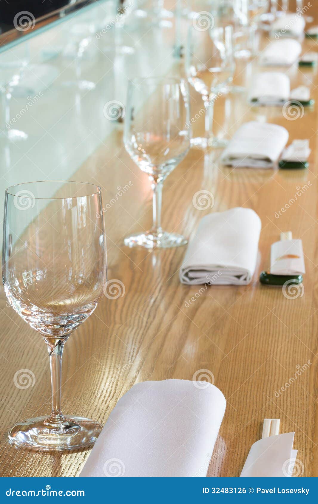 Glasses in the Table at Cozy Cafe Stock Photo - Image of cafe, glass ...