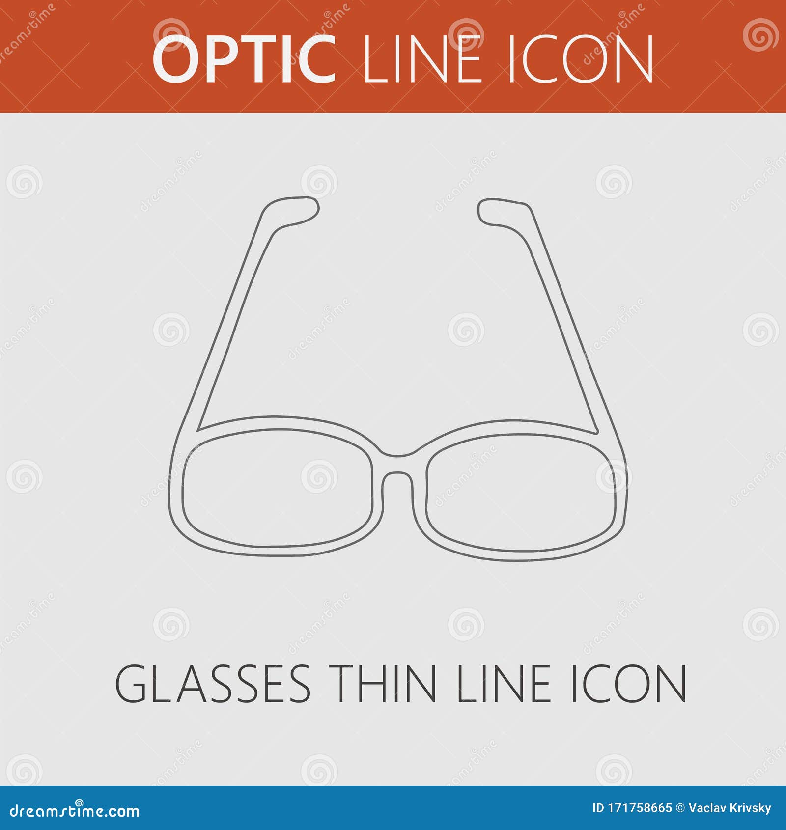Glasses vector icon. stock vector. Illustration of accessory - 171758665