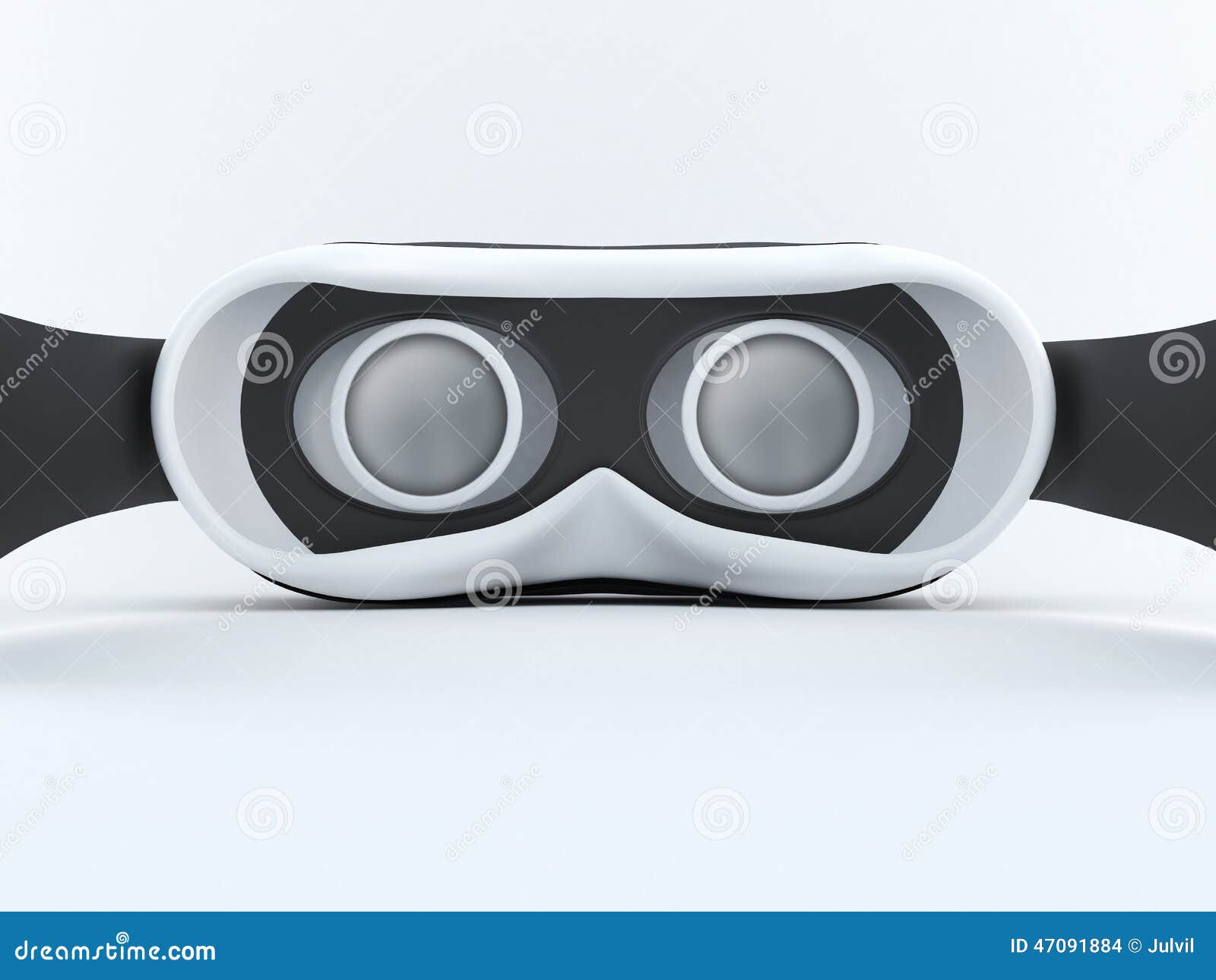 Glasses for Virtual Reality in 3D Stock Illustration - Illustration of ...