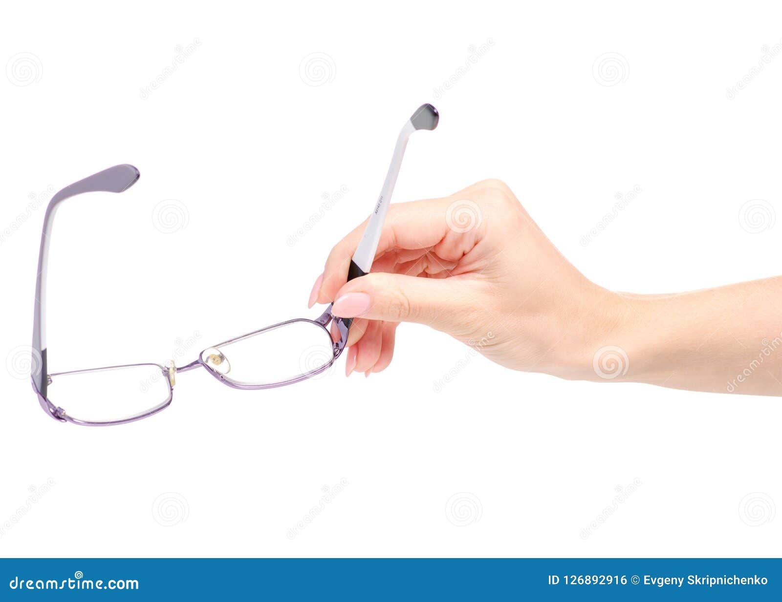 Glasses for vision in hand stock photo. Image of hold - 126892916