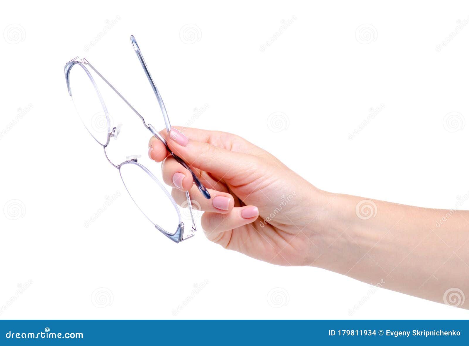 Glasses for vision in hand stock photo. Image of closeup - 179811934