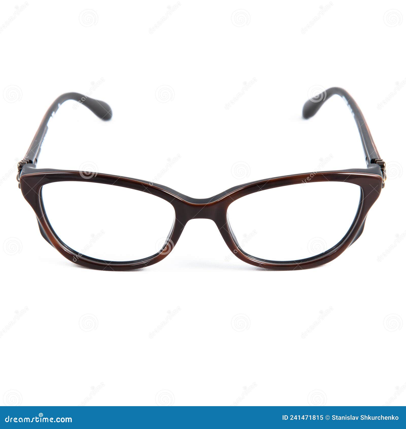 Collage of Eyeglass Frames on a White Background. Stock Image - Image ...