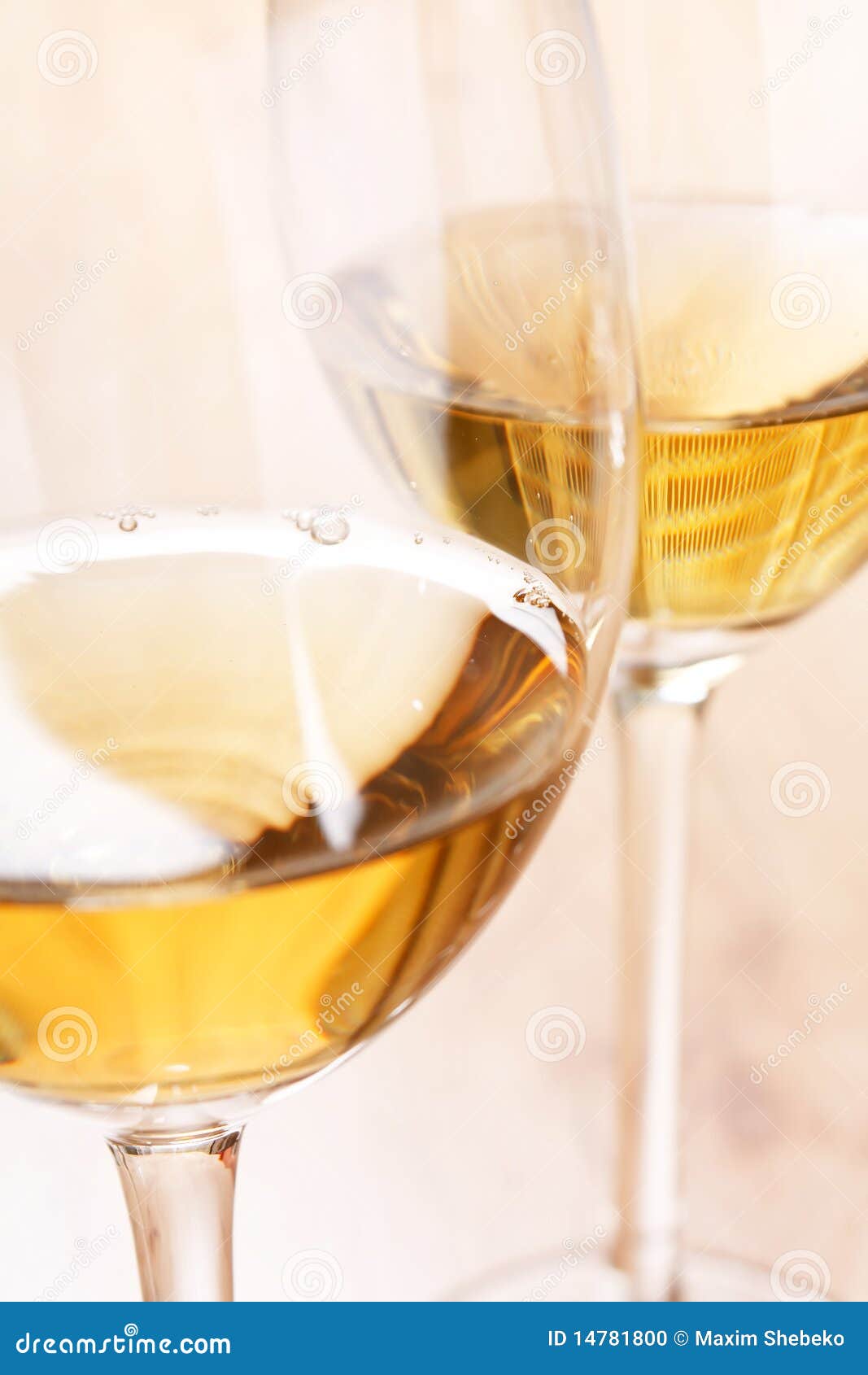 Glasses of white wine stock photo. Image of burgundy - 14781800