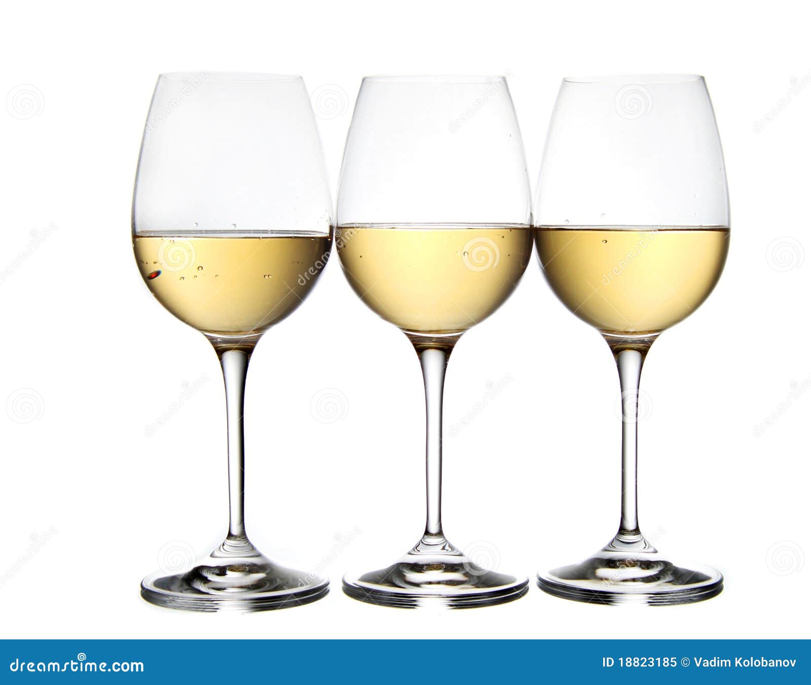 Glasses of white wine stock image. Image of transparent - 18823185