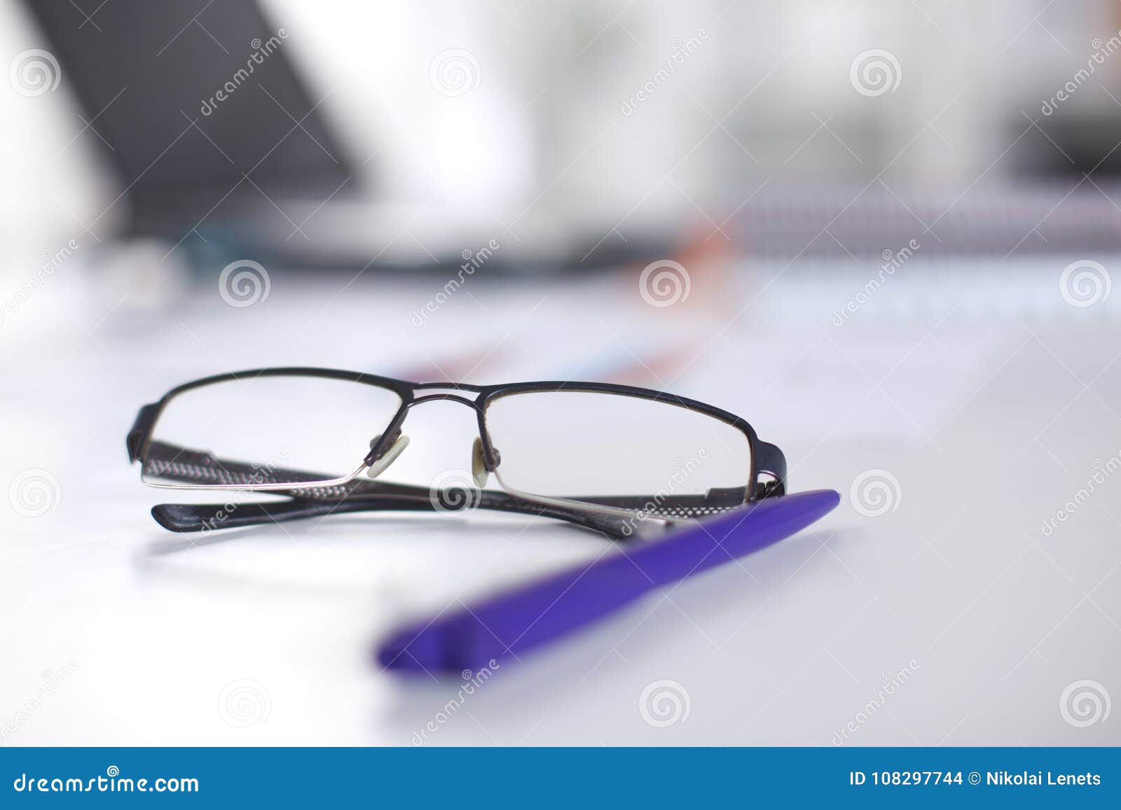 Glasses on Your Desktop. Work with Drawings. Business Plan. Stapler ...