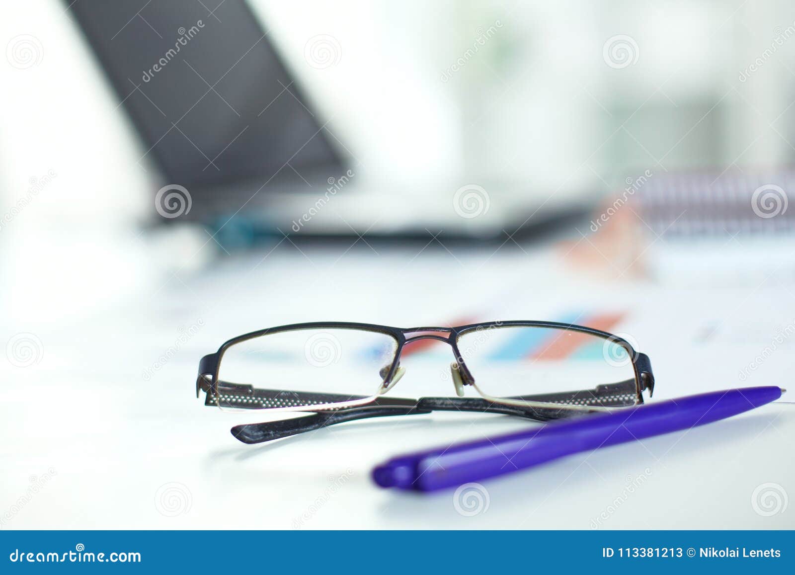 Glasses on Your Desktop. Work with Drawings. Business Plan. Stapler ...