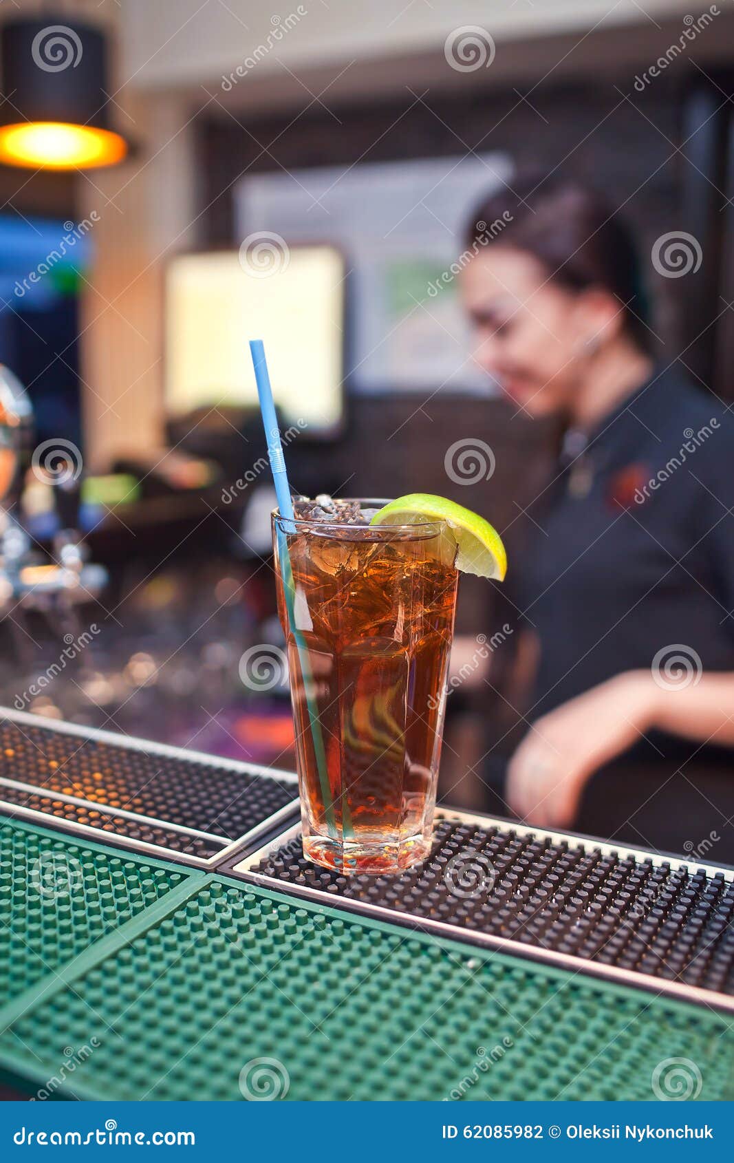 Glassful of Coca - Cola with Ice and a Slice of Lemon Stock Photo ...