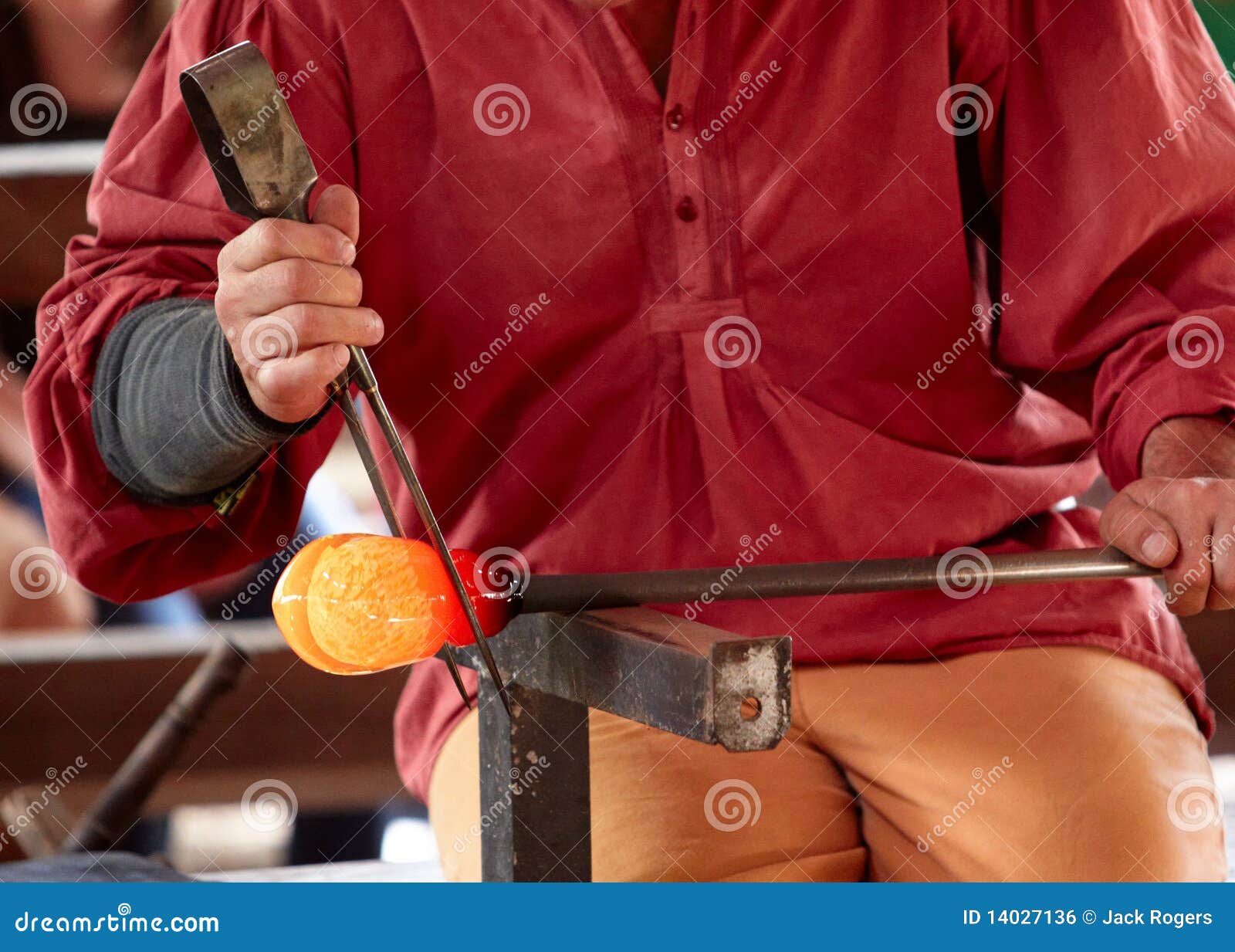Glassmaker stock photo. Image of color, blower, tools - 14027136