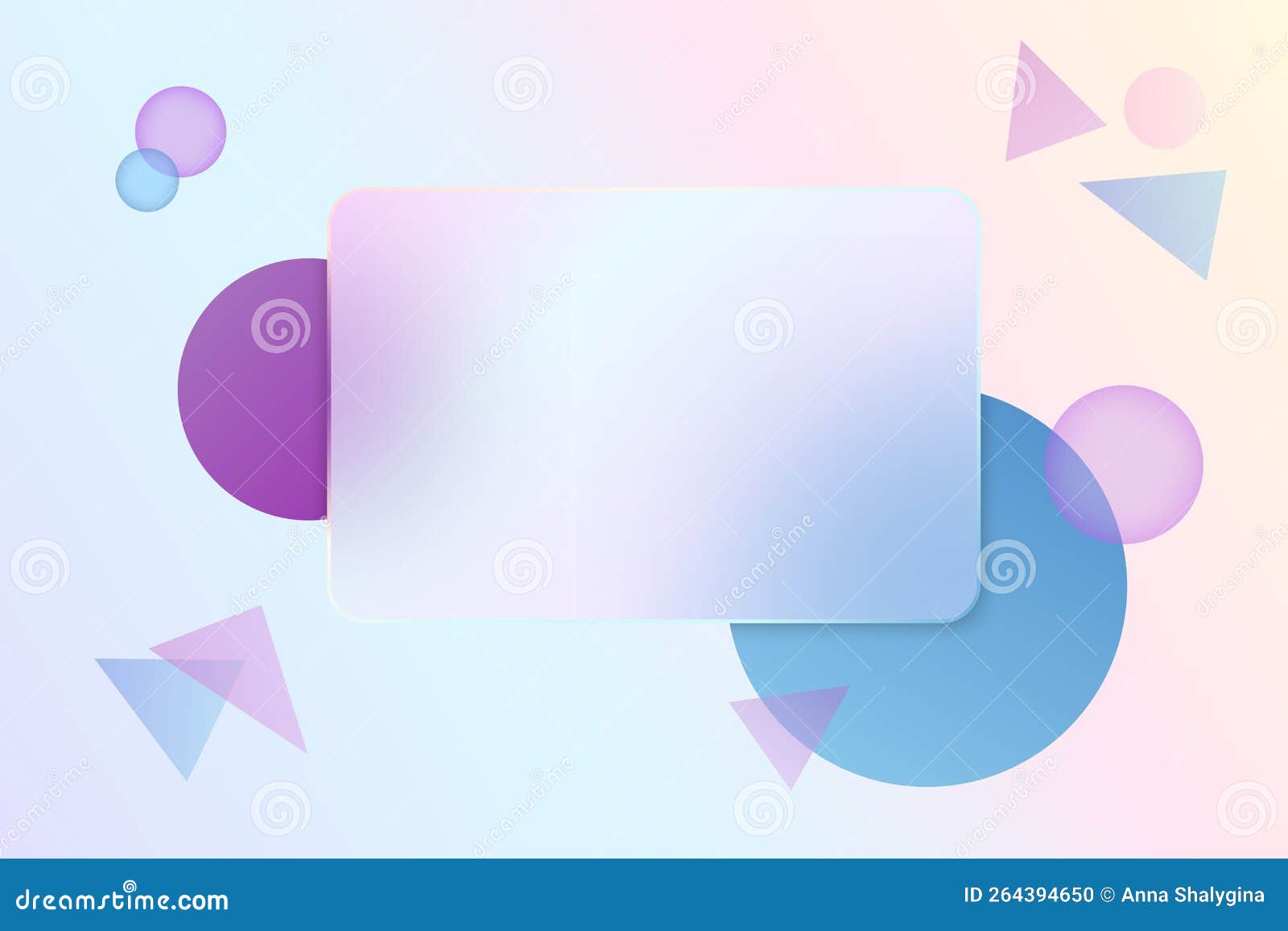 Glassmorphism.Abstract Of Floating Blue And White Spheres On A Dark ...