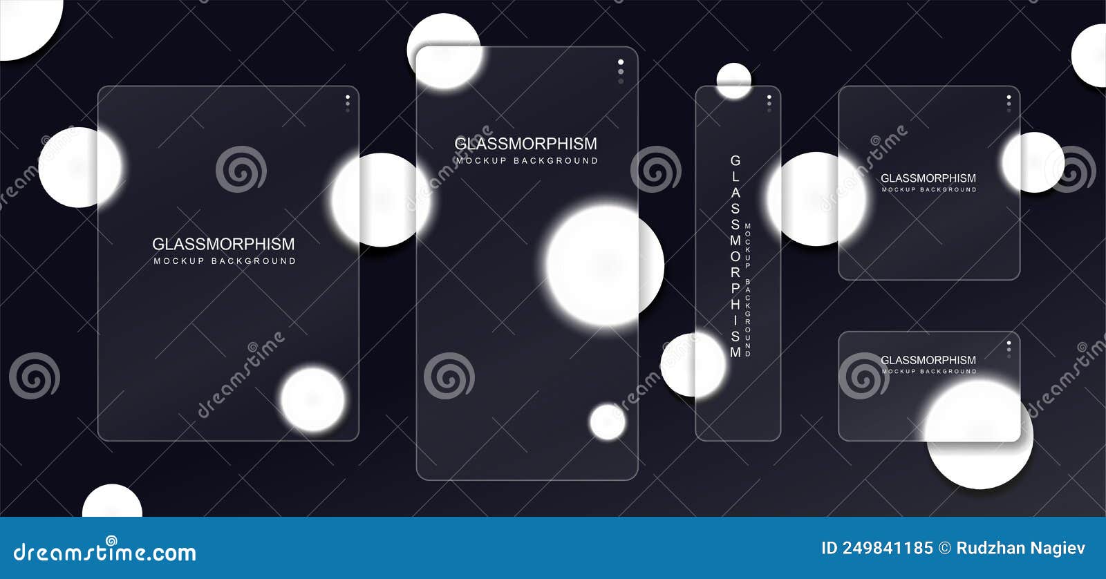 Glassmorphism Background Mockup Stock Illustration - Illustration of ...