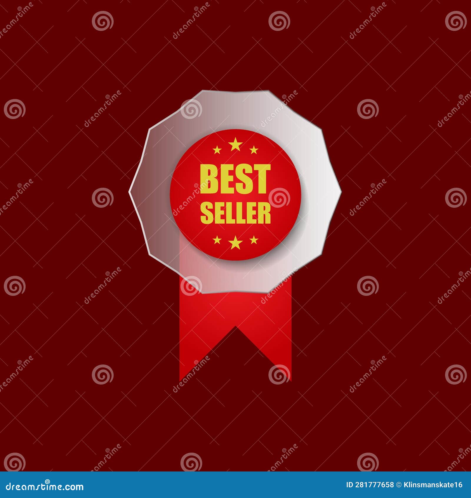 Glassmorphism Best Seller Badges Template Design Stock Vector ...